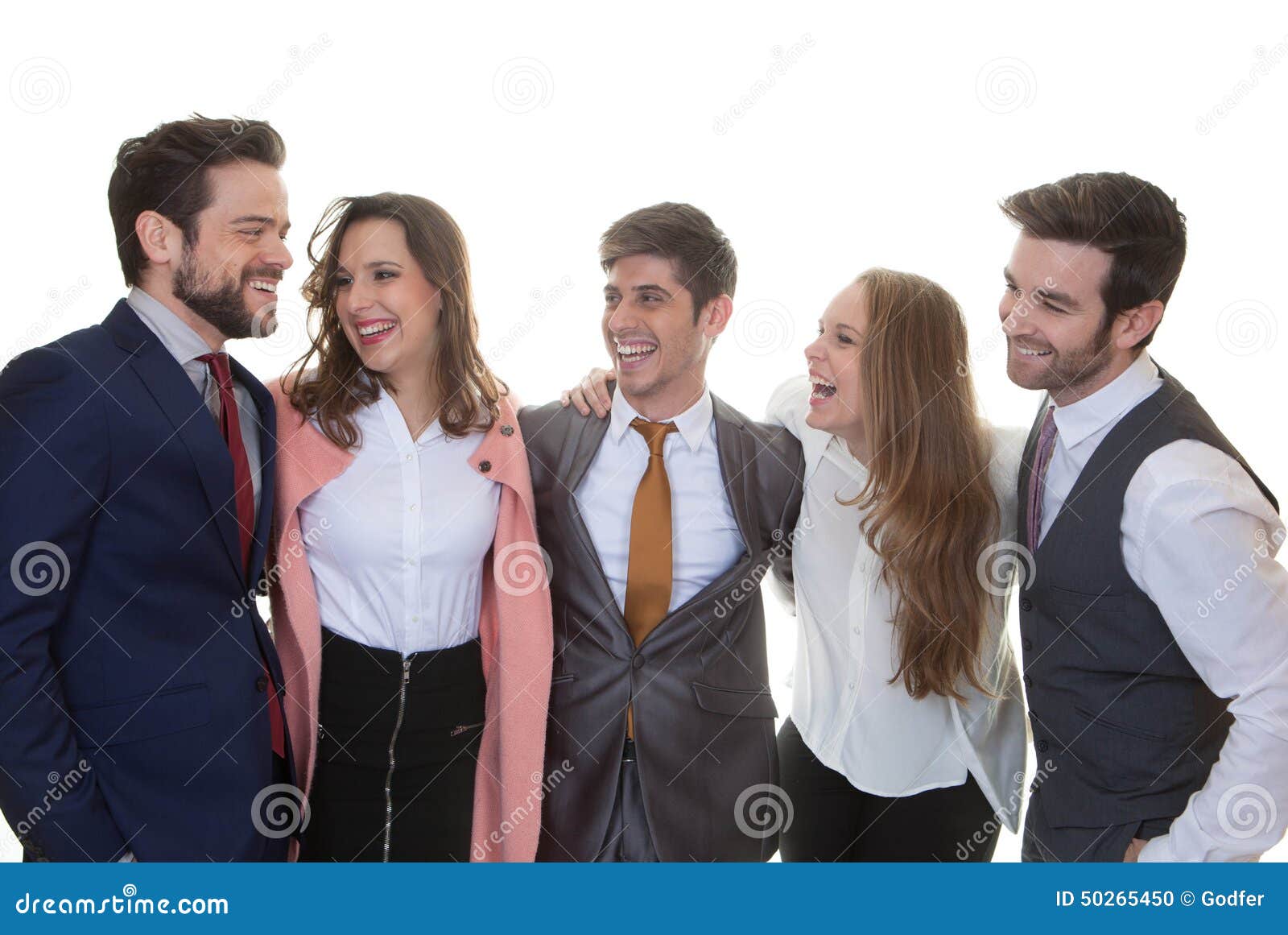 Group of Friendly Business People Stock Photo - Image of achievement ...