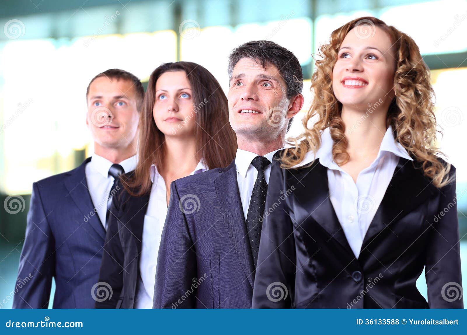 Group of Friendly Businesspeople Stock Photo - Image of group ...