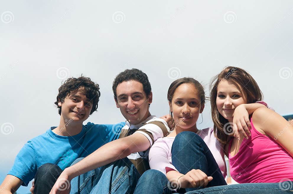 Group of friends stock photo. Image of friendship, smiling - 10810896