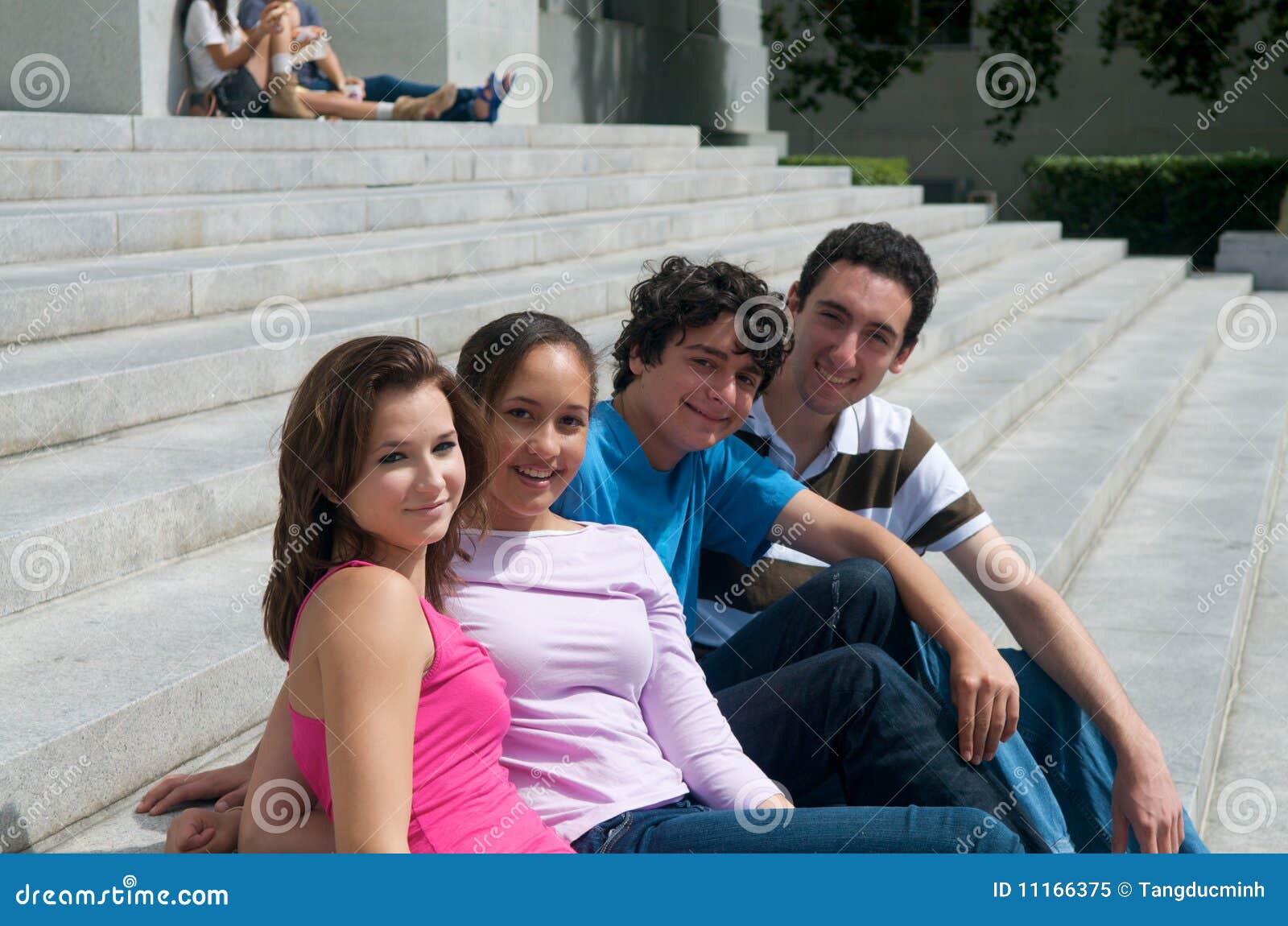 Group of friends stock image. Image of blue, happy, american - 11166375