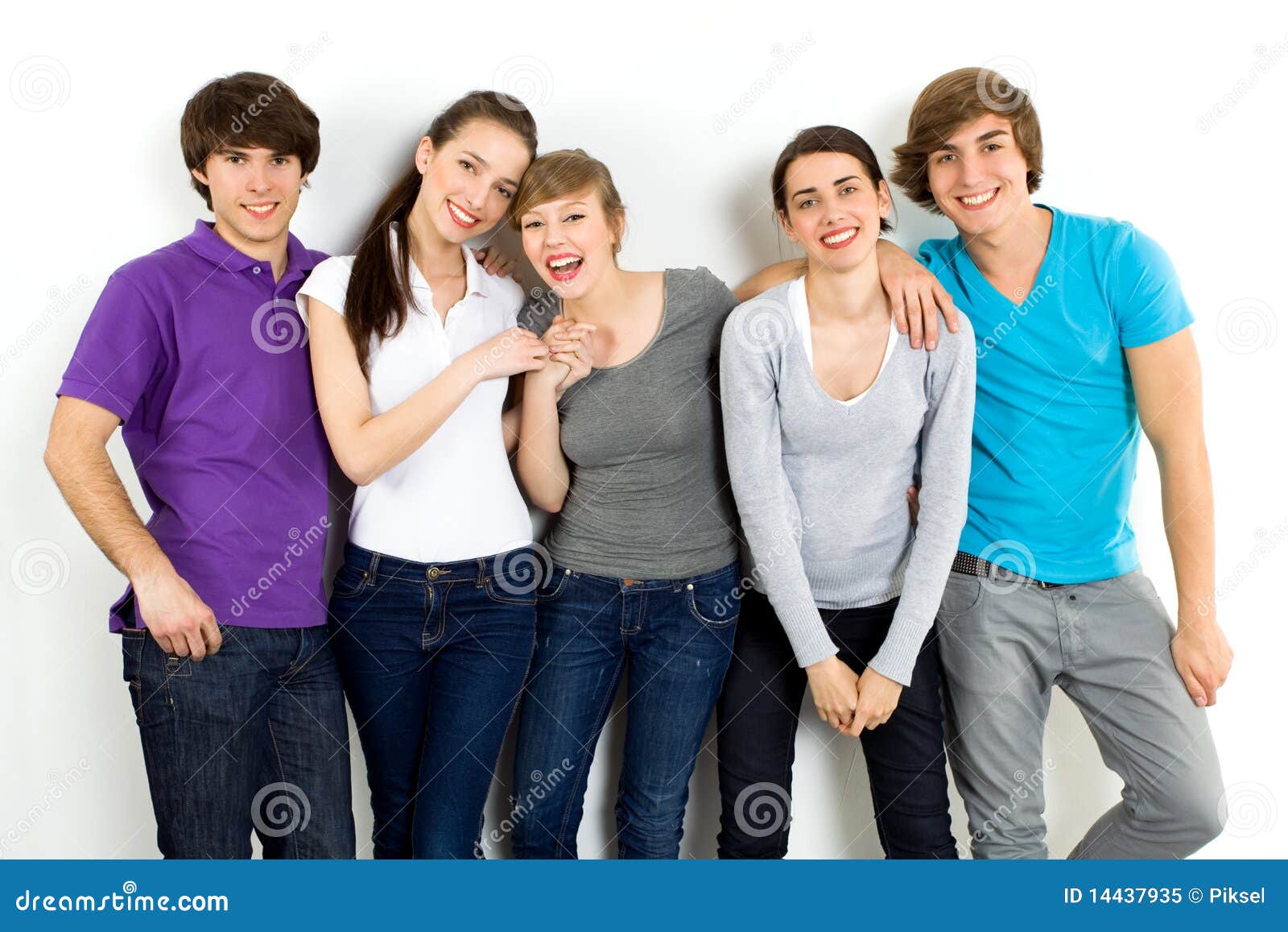 Group of friends stock image. Image of happiness, book - 14437935