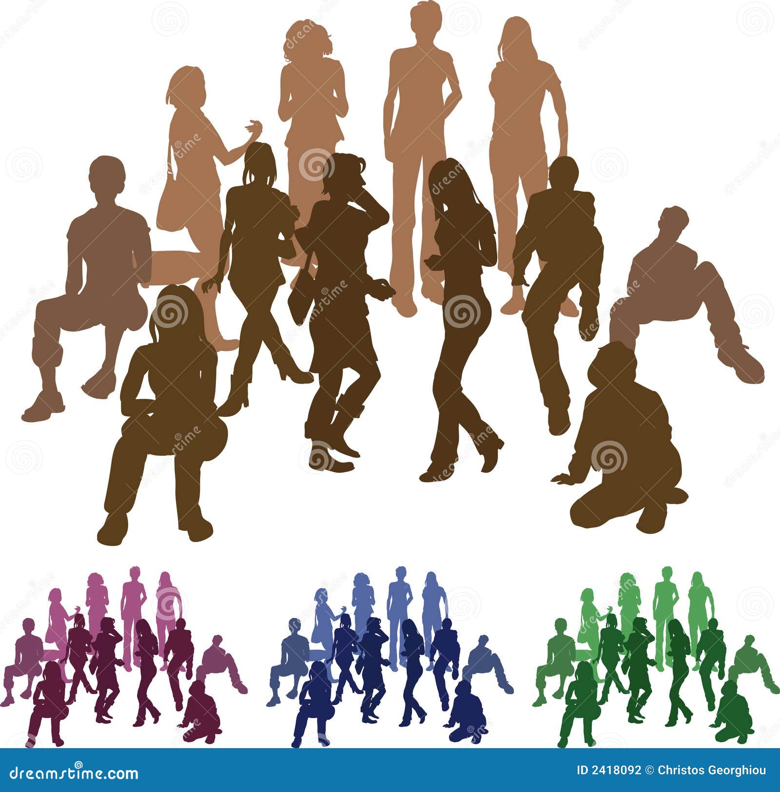 Group of friends stock vector. Illustration of friends - 2418092