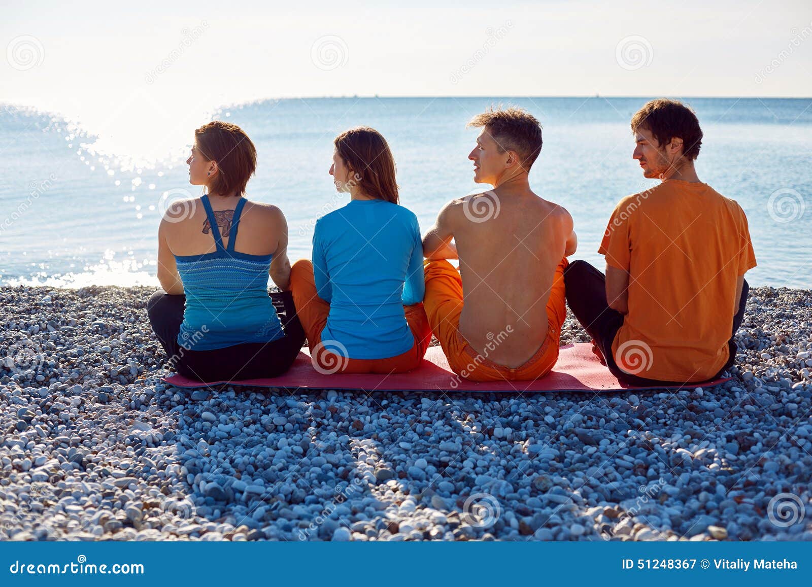 Group of Friends on the Beach Stock Image - Image of sensuality, smile ...