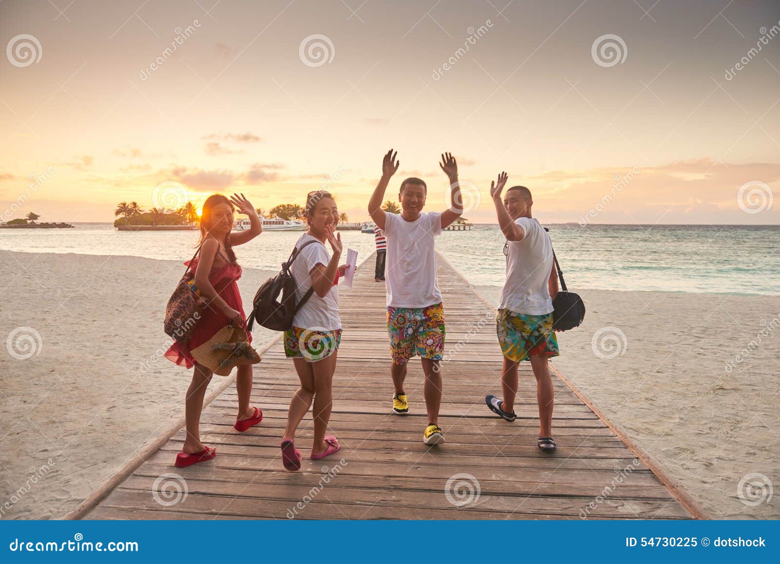 Group of Friends on Beautiful Beach Stock Image - Image of nature, home ...