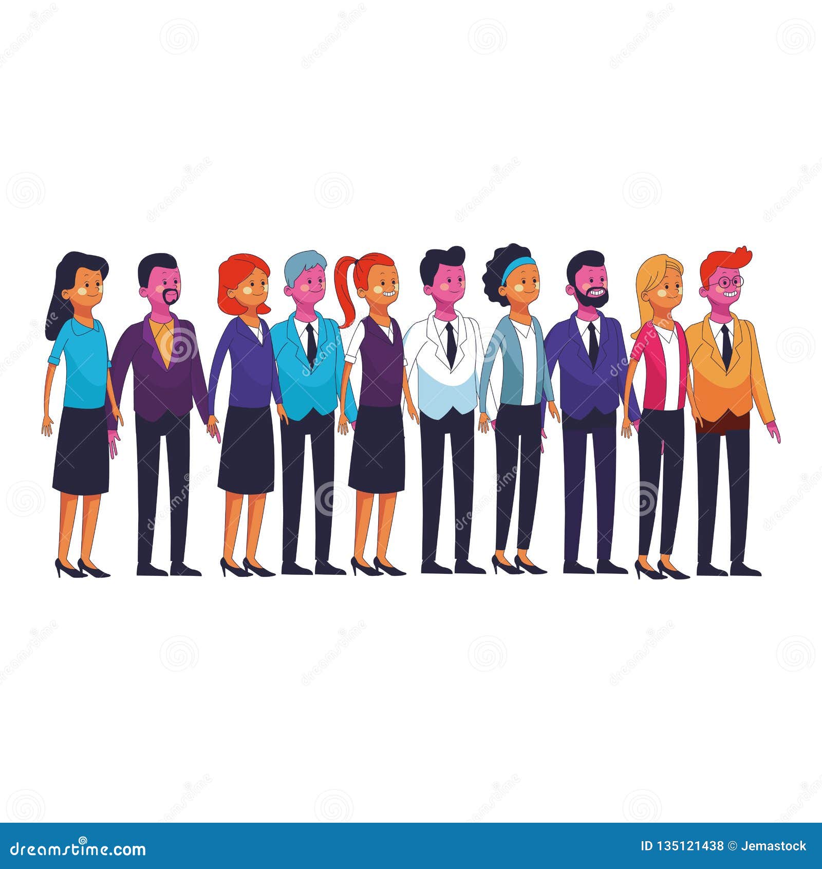 Group of friends cartoon stock vector. Illustration of graphic - 135121438
