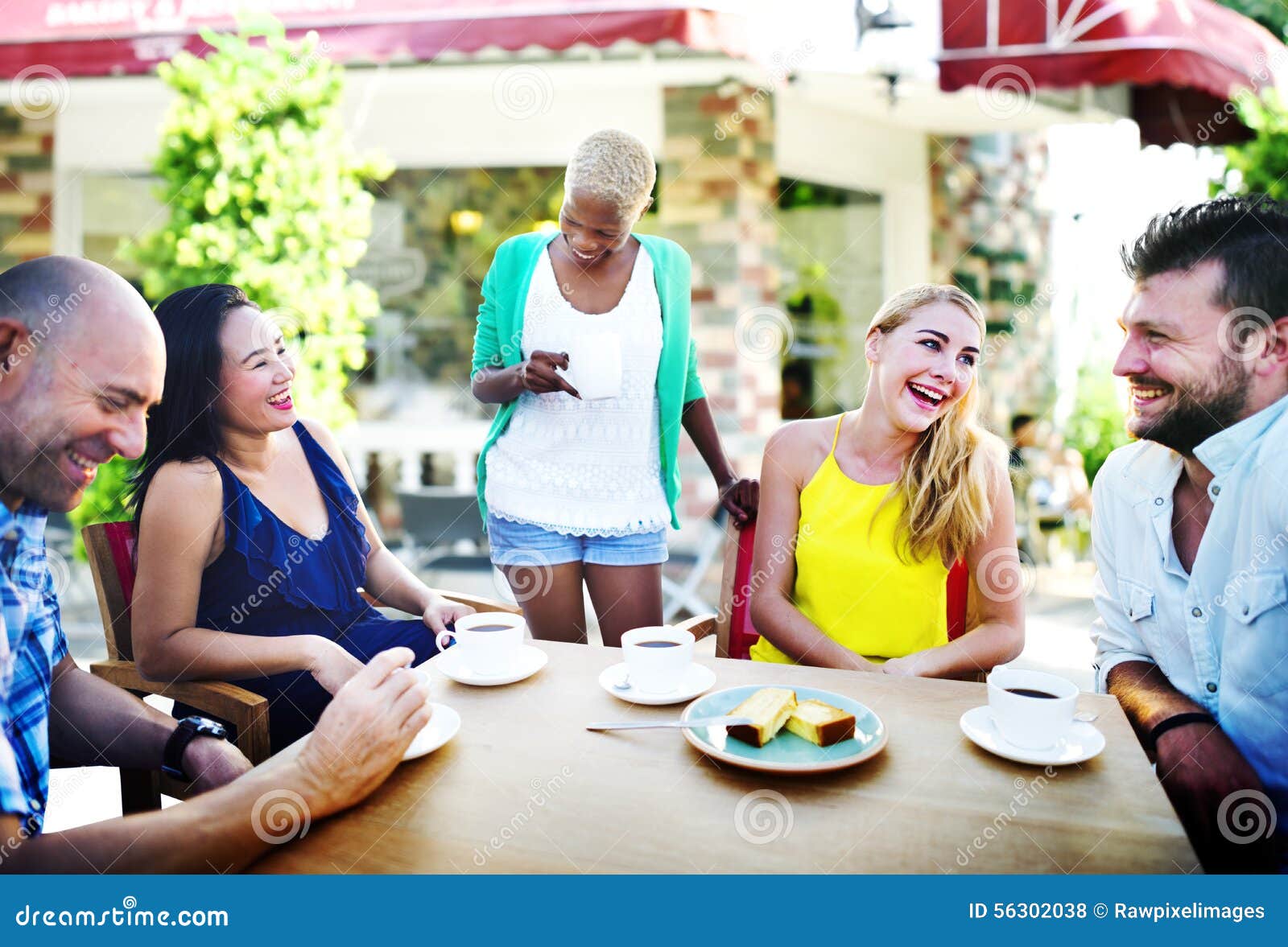 Group Friends Chilling Talking Holiday Concept Stock Photo - Image of ...