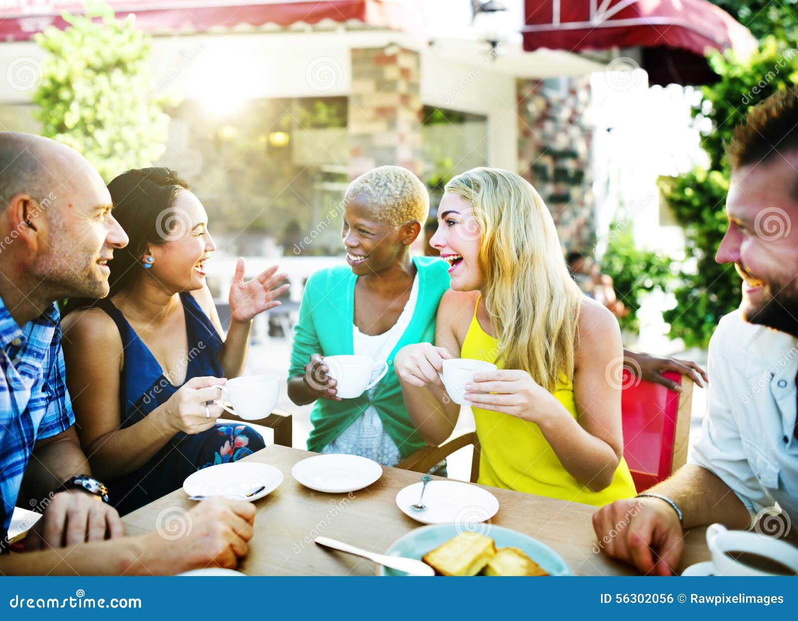 Group Friends Chilling Talking Holiday Concept Stock Photo - Image of ...