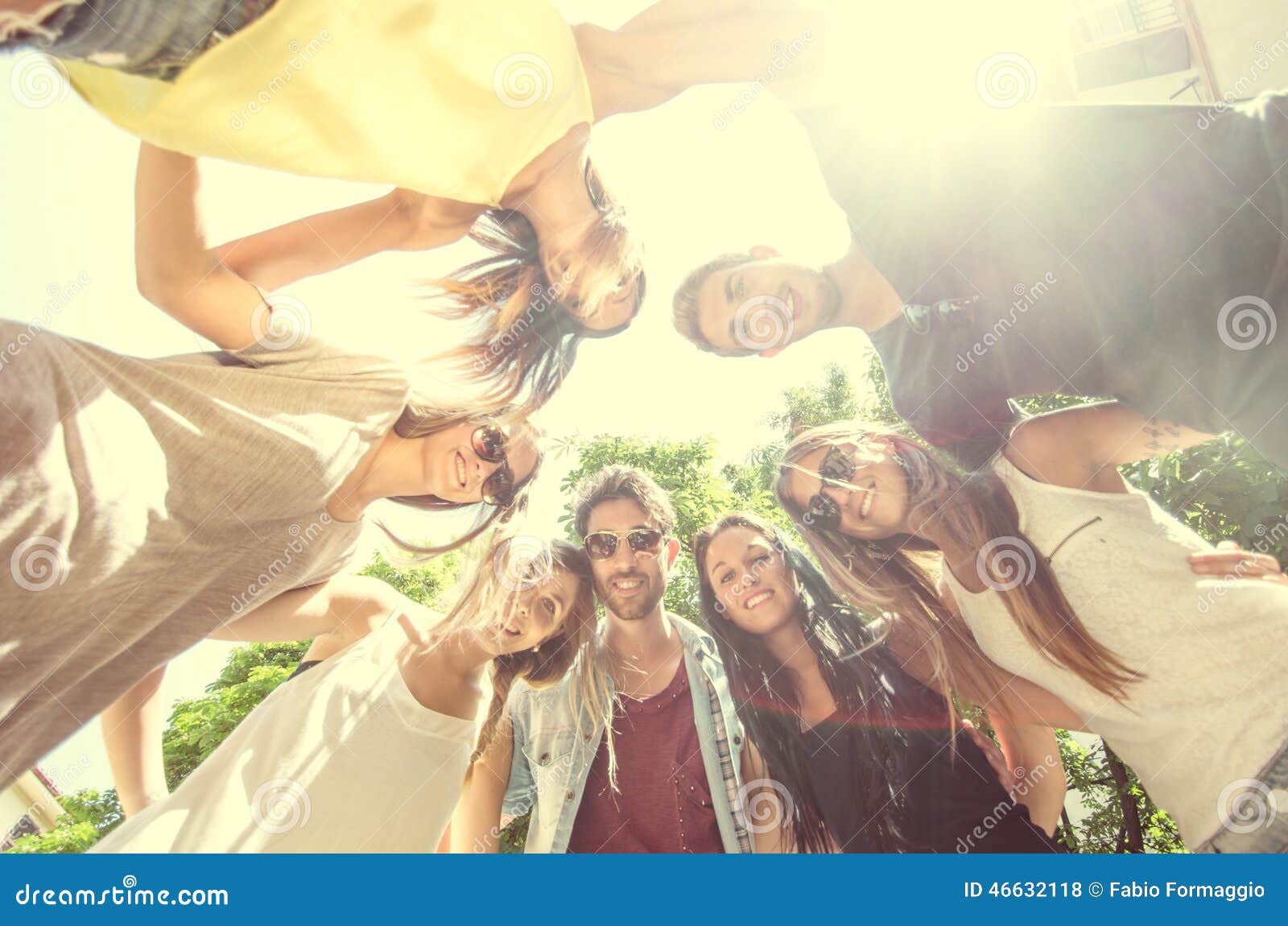 Group of friends in circle stock photo. Image of casual - 46632118