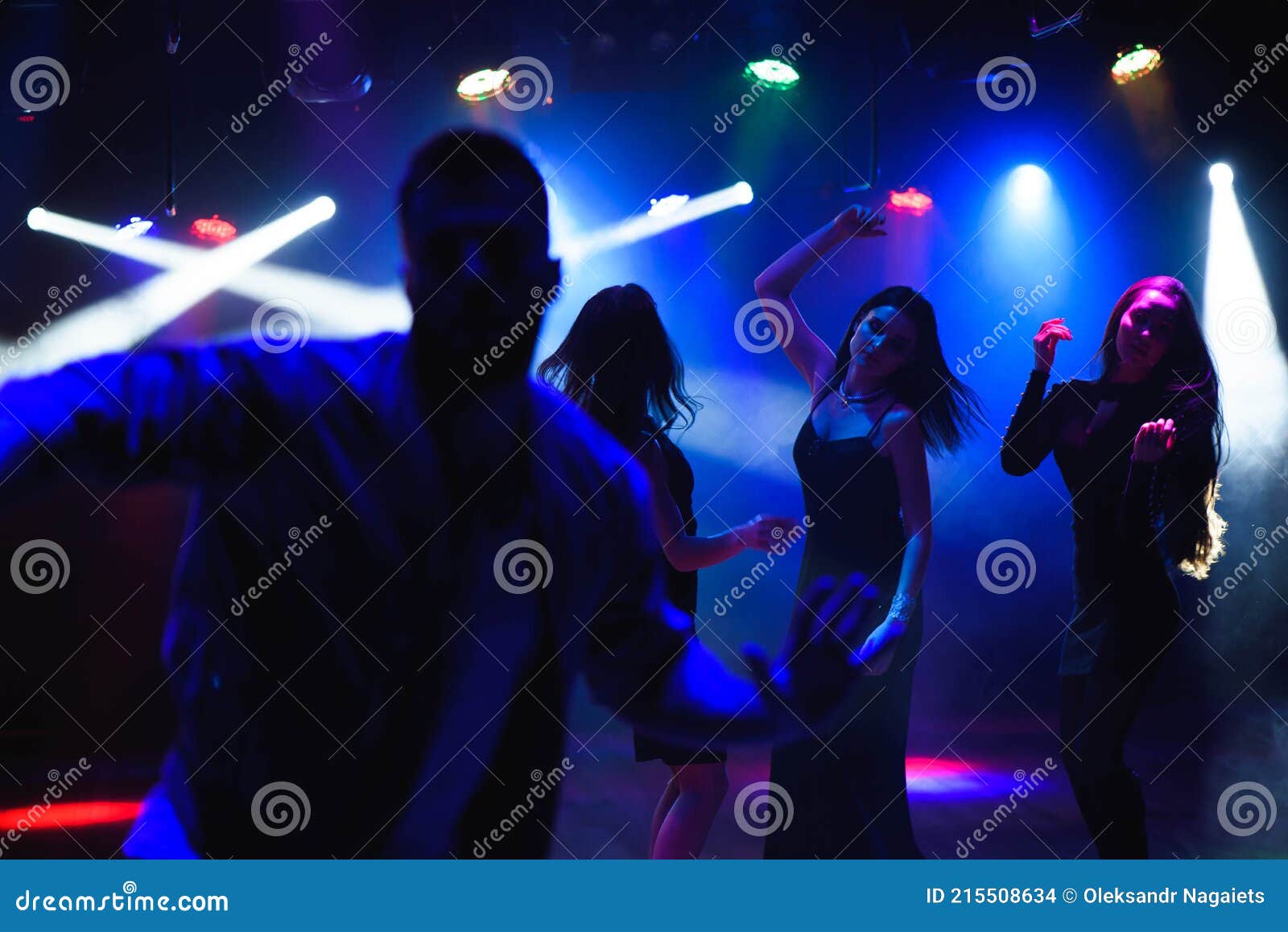 Group of Friends at a Club Having Fun. Stock Photo - Image of club ...