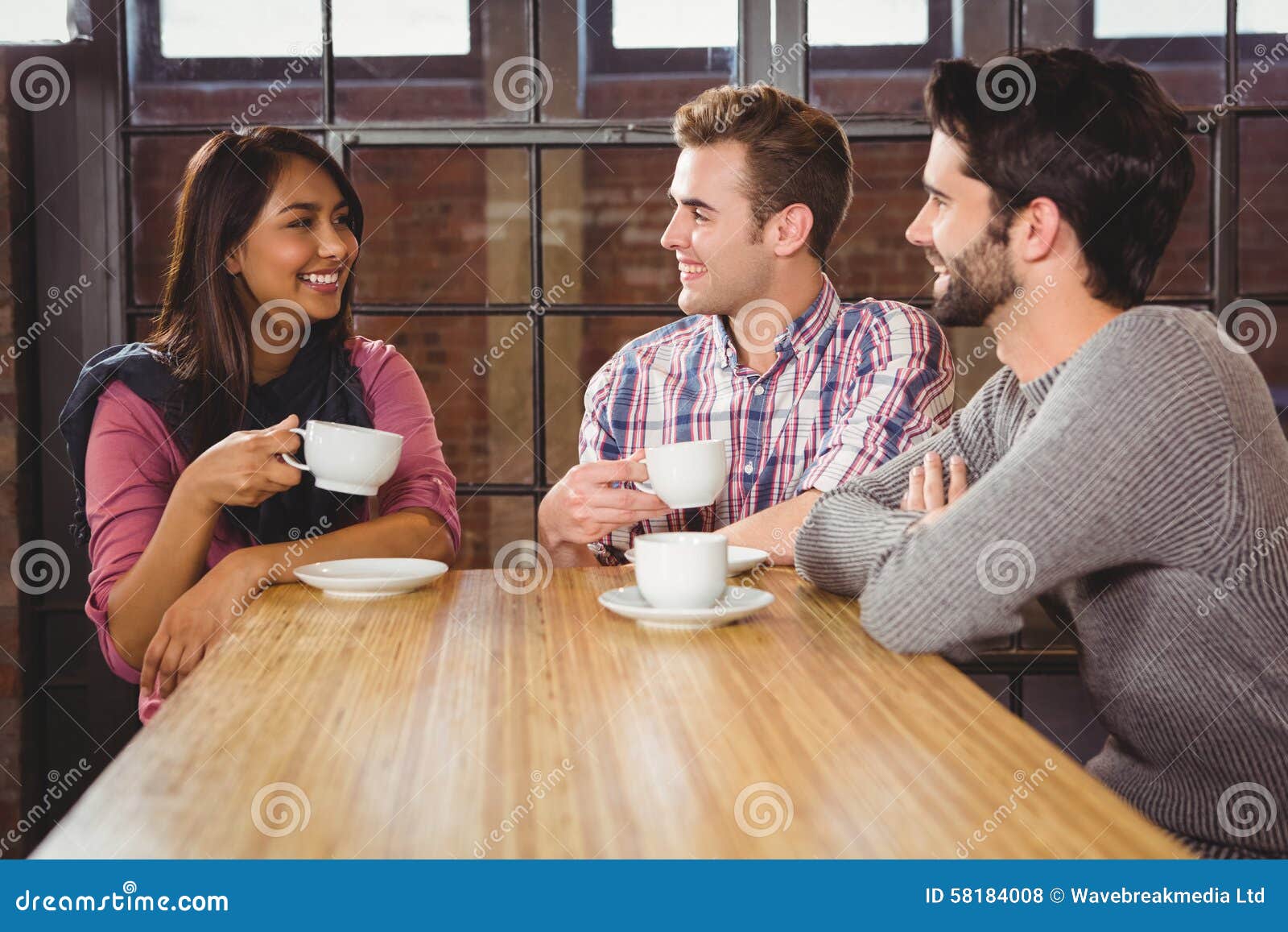 Group of Friends Enjoying a Breakfast Stock Photo - Image of cafe ...