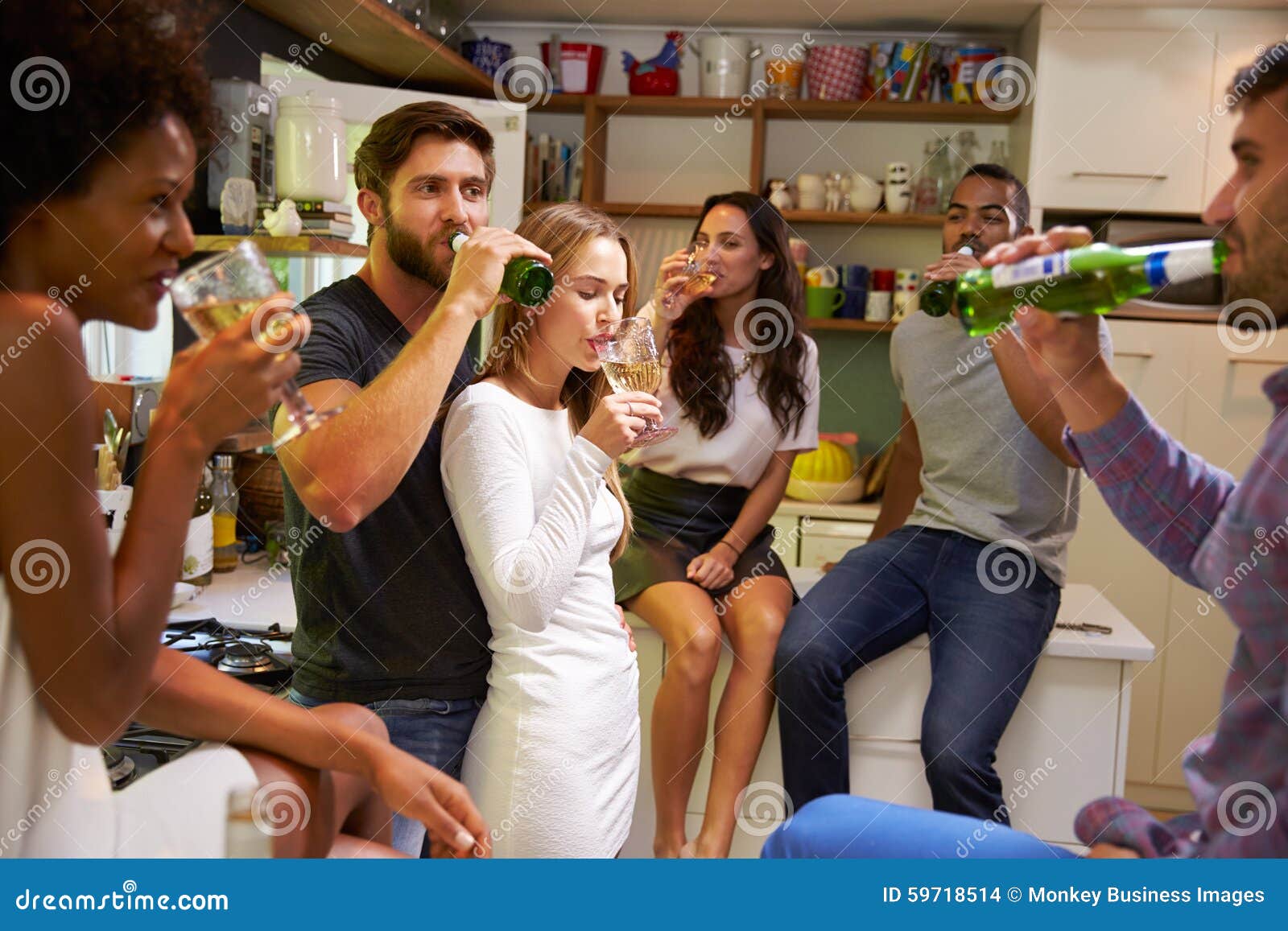 Group of Friends Enjoying Drinks Party at Home Stock Photo - Image of ... Group of Friends Enjoying Drinks Party at Home Stock Photo - Image of ...