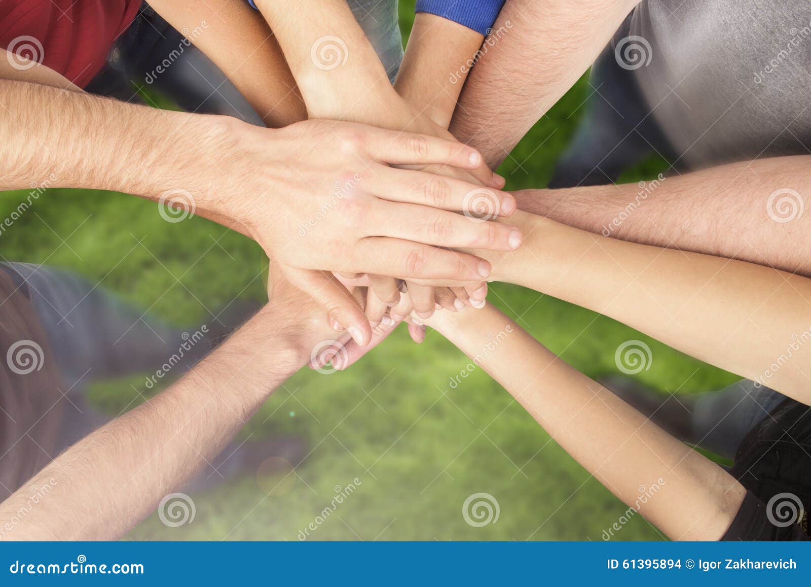 Group of Friends with Hands in Stack, Stock Photo - Image of ...