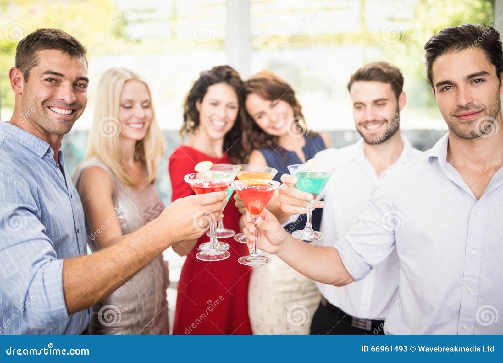 Group of Friends Having Cocktail Stock Image - Image of friends ...