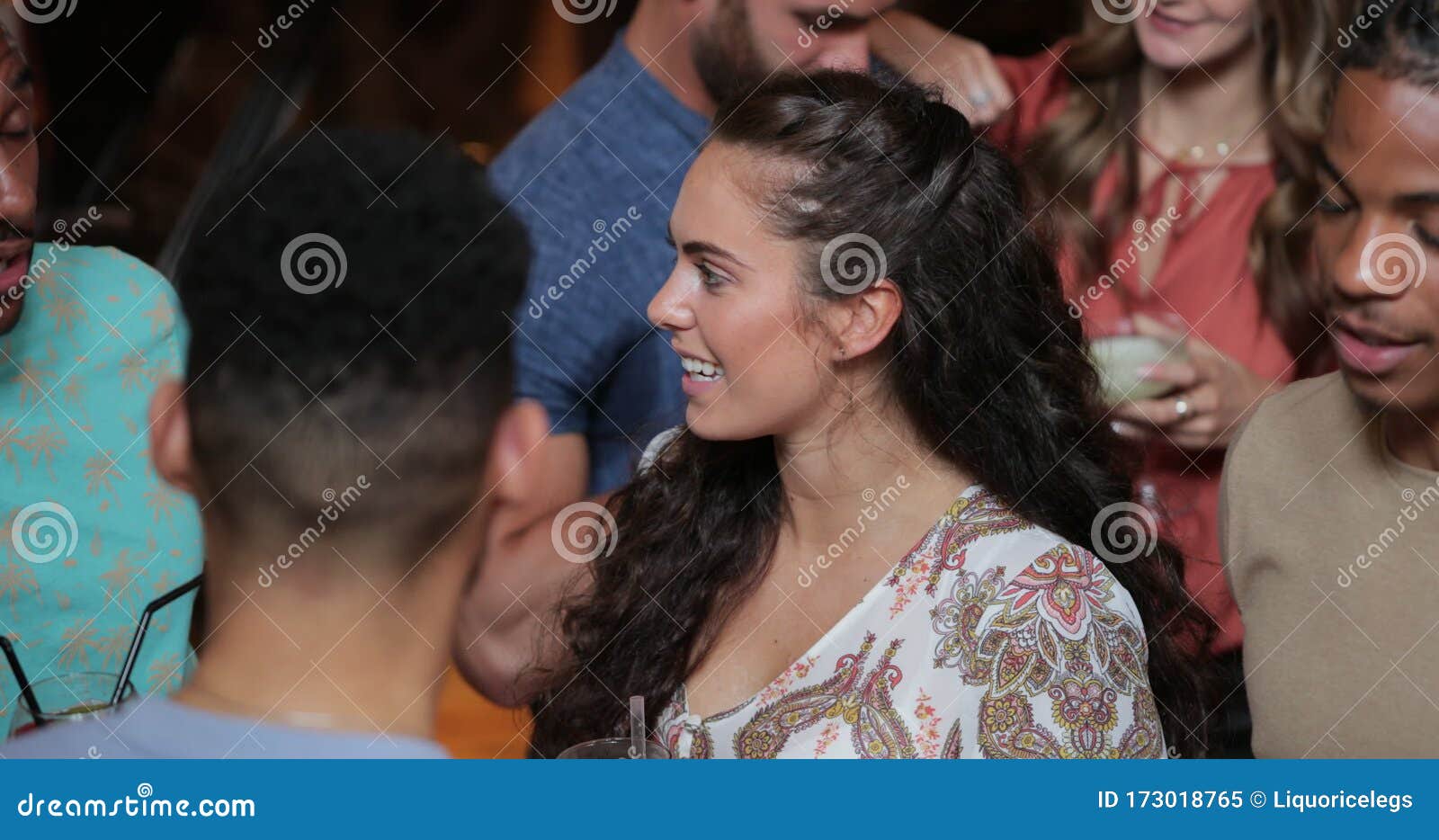 Mingling with Friends stock video. Video of friendship - 173018765