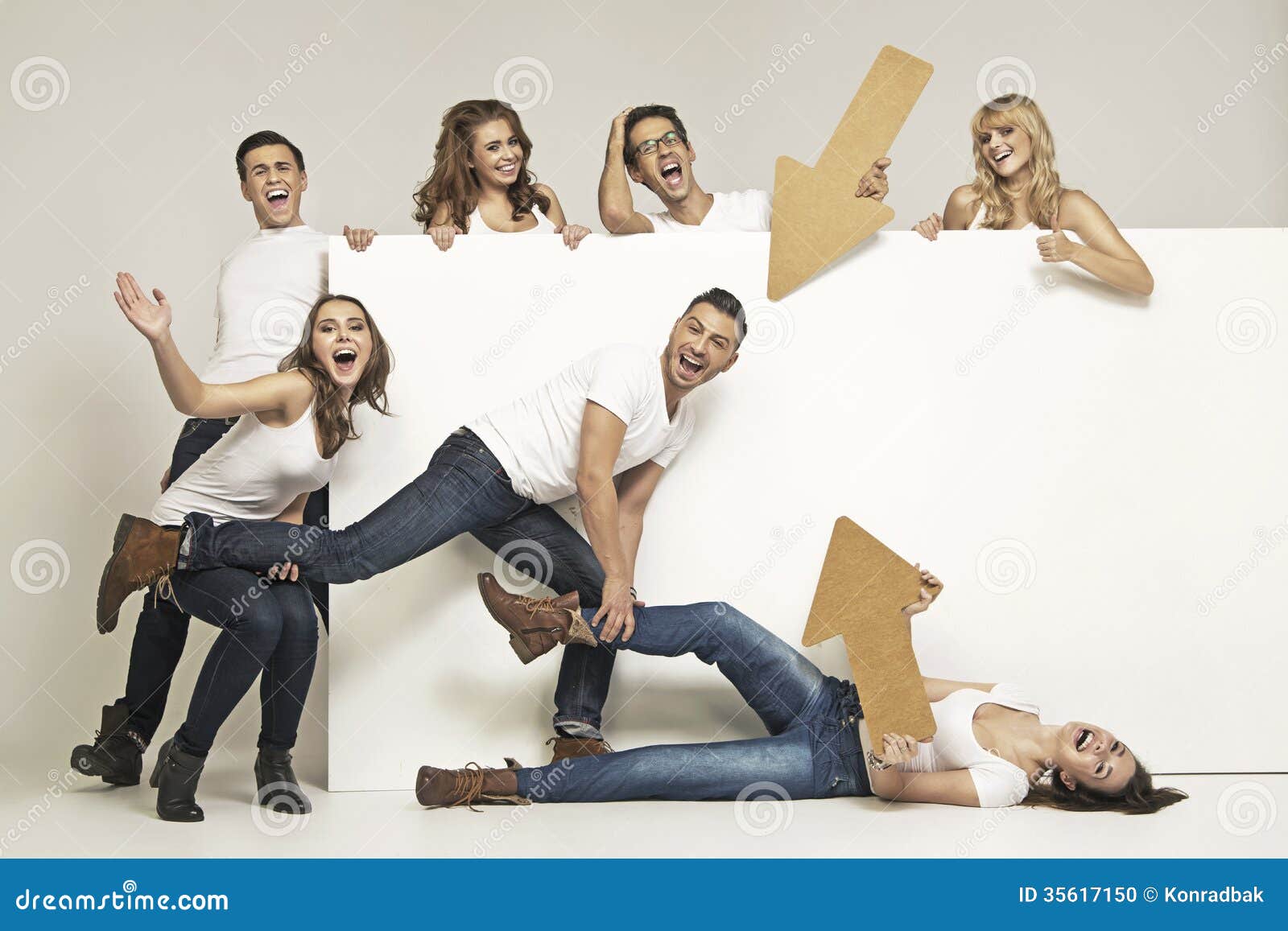 Group of Friends Having Good Time Stock Photo - Image of copy, happy ...