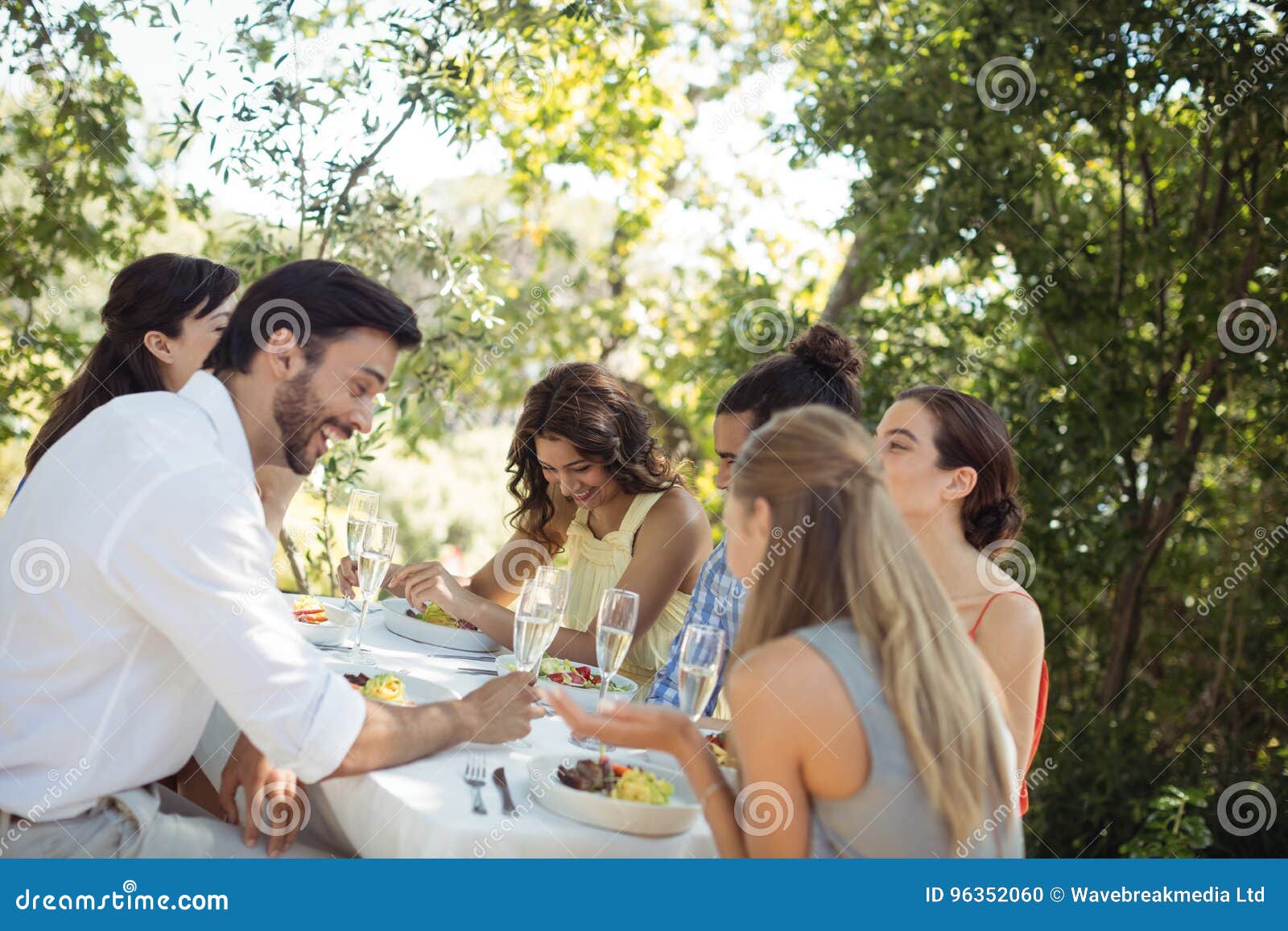 Group of Friends Having Lunch Stock Photo - Image of friend ...