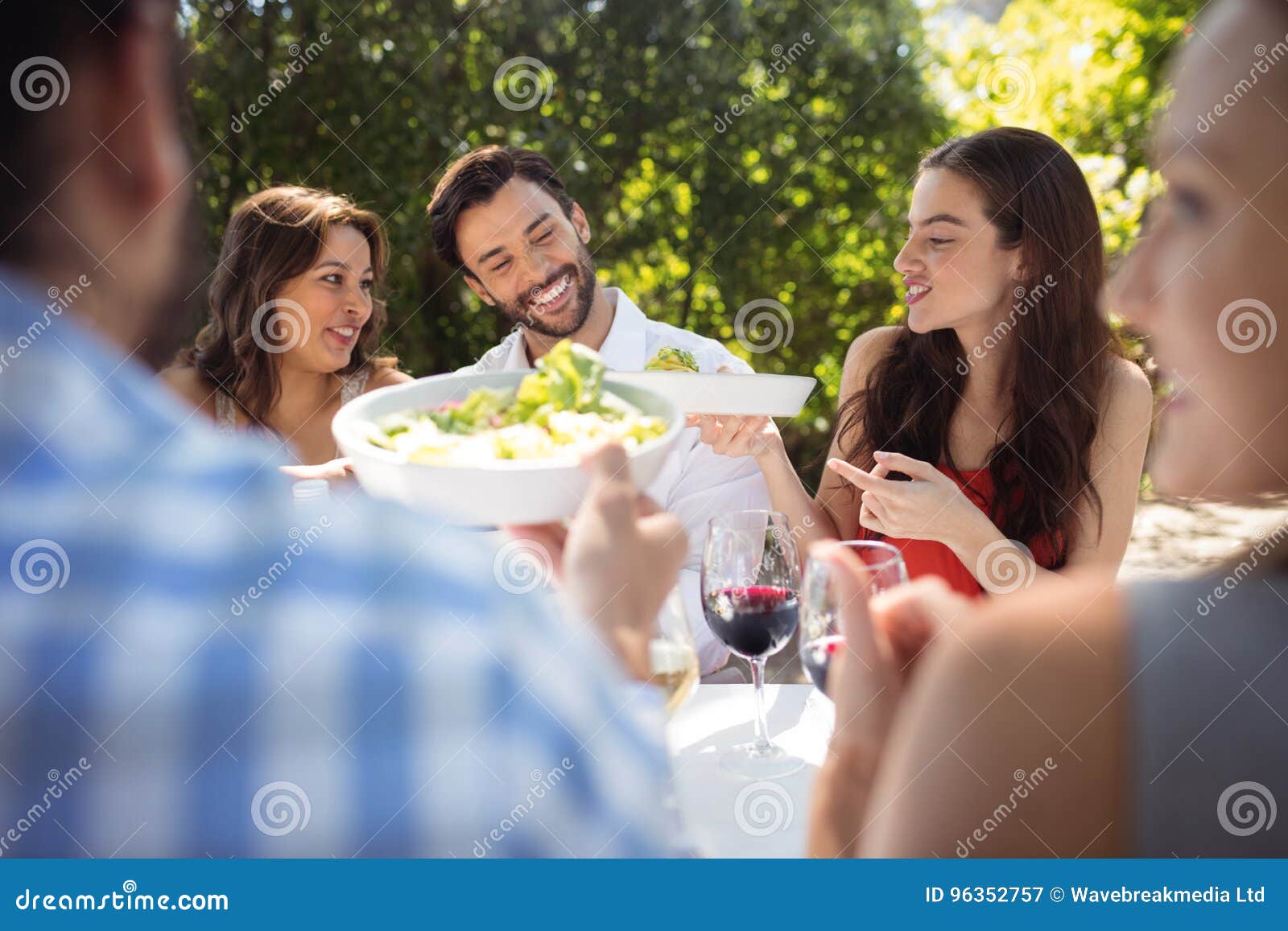 Group of Friends Having Lunch Stock Image - Image of millennial ...