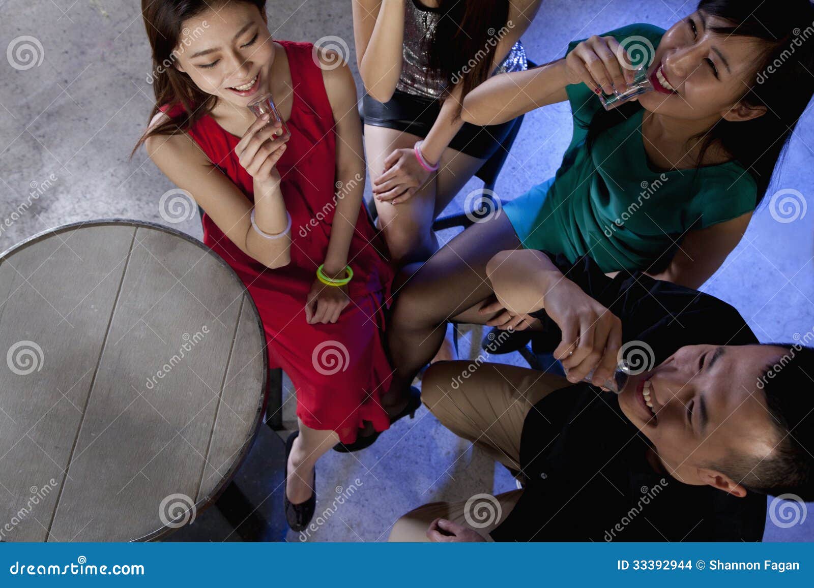 A Group of Friends Having Shots in Nightclub Stock Photo - Image of ...