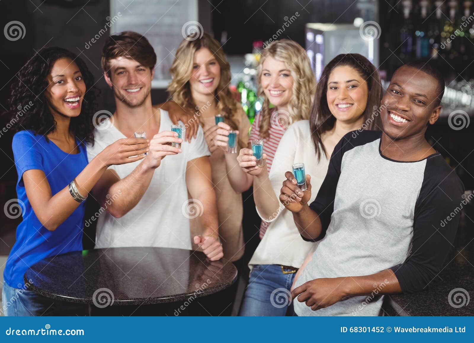 Group of Friends Having Shots Stock Photo - Image of happy, exotic ...