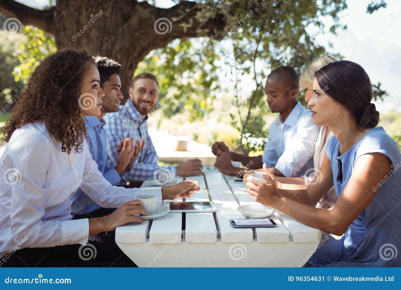 Group of Friends Interacting with Each Other Stock Image - Image of ...