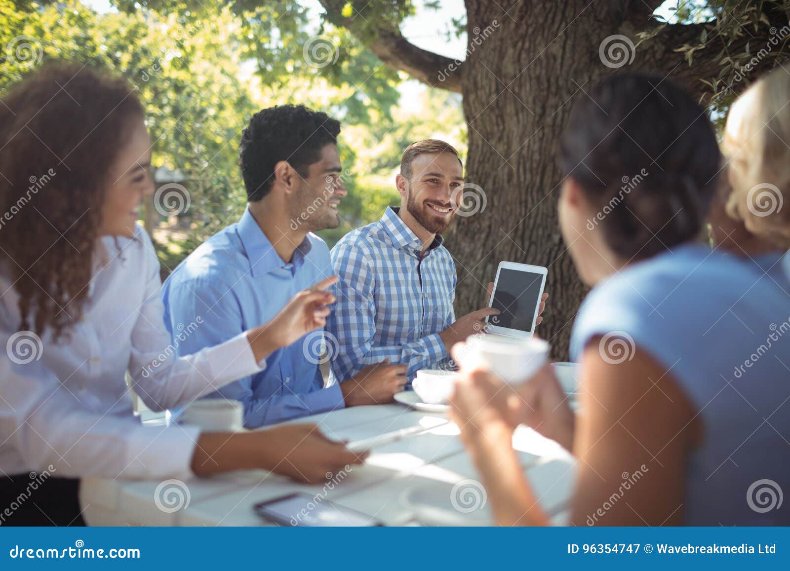Group of Friends Interacting with Each Other Stock Image - Image of ...
