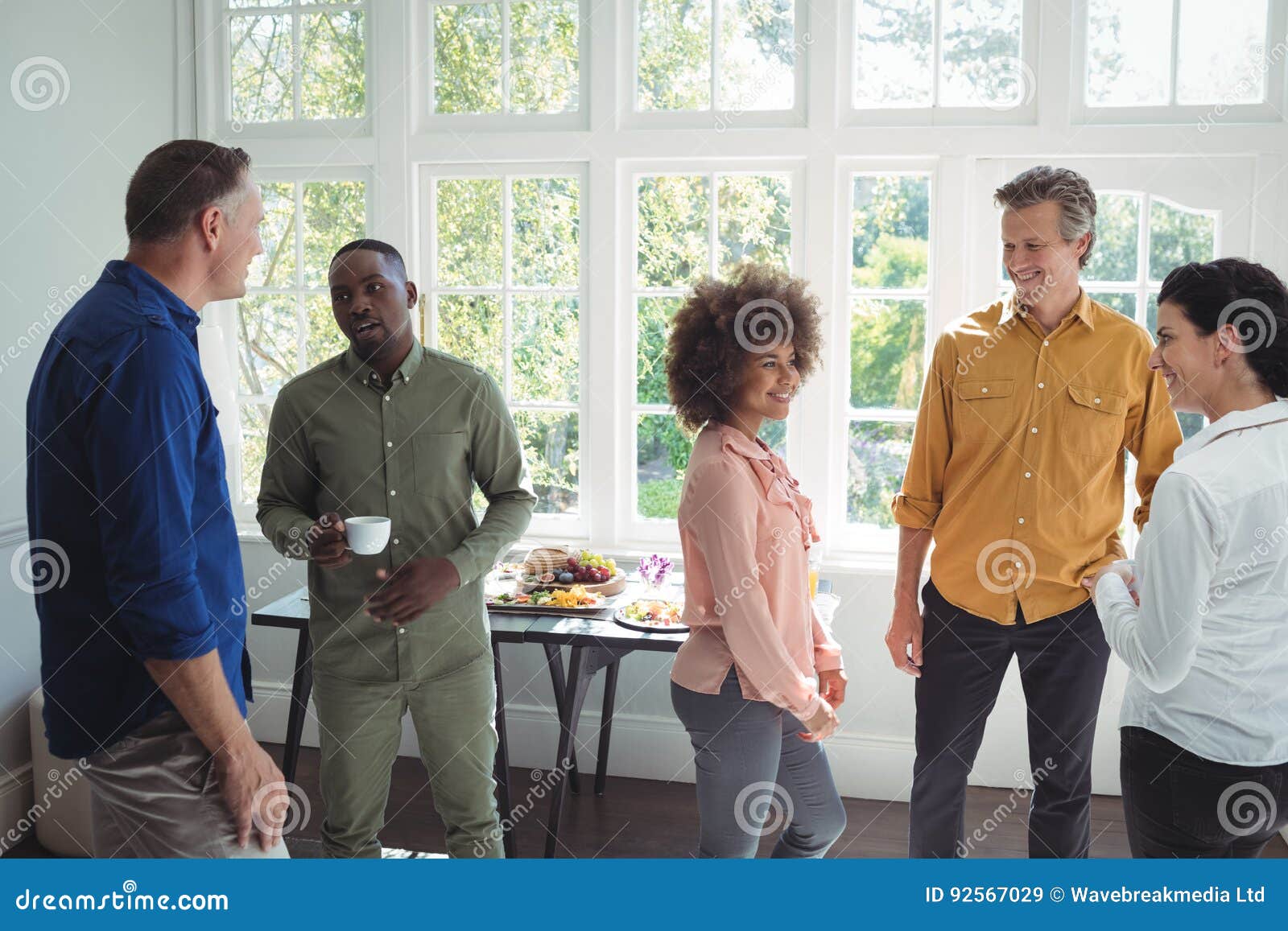 Group of Friends Interacting with Each Other Stock Image - Image of ...