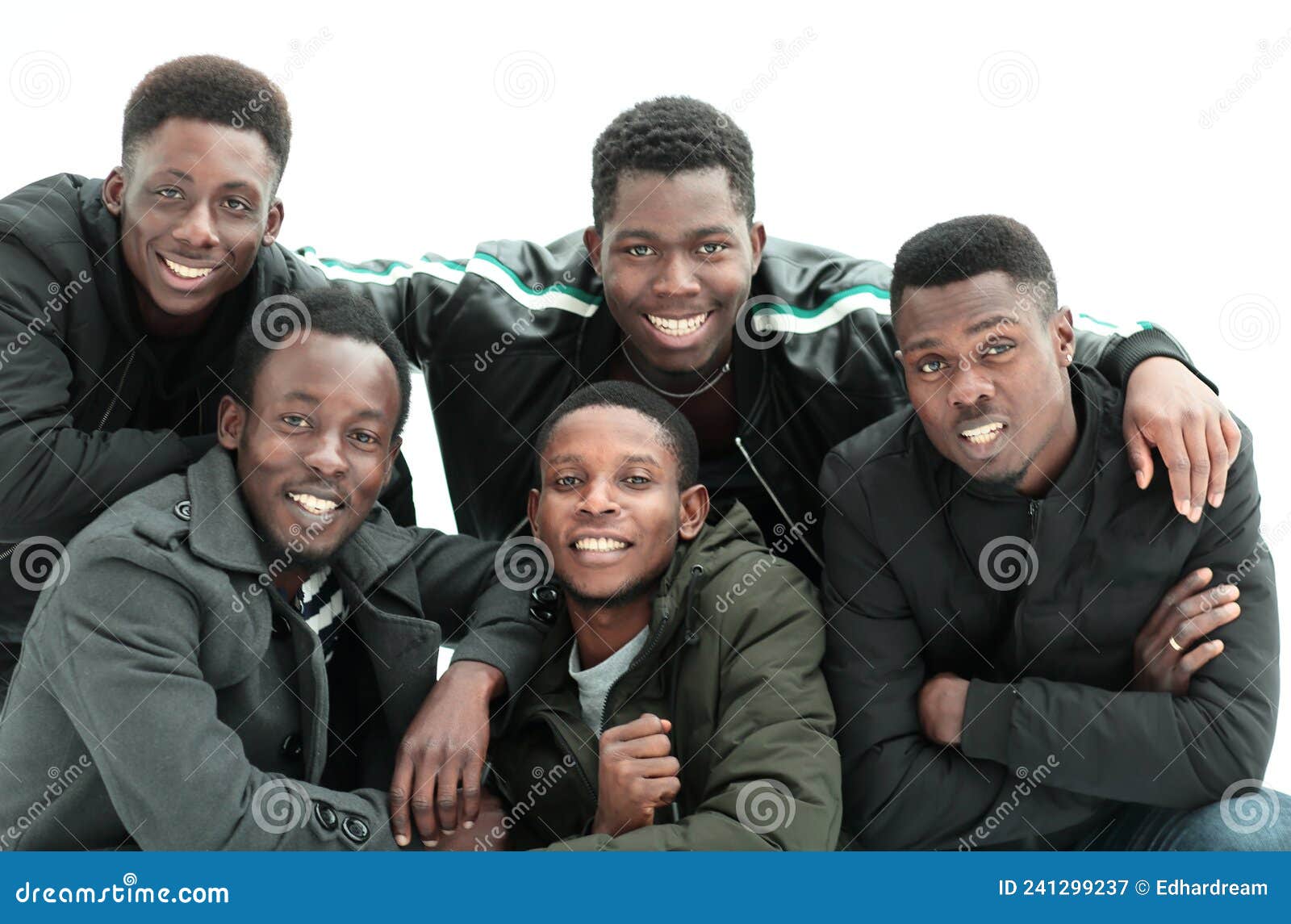 Group of Friends Looking at the Camera. Stock Image - Image of trust ...
