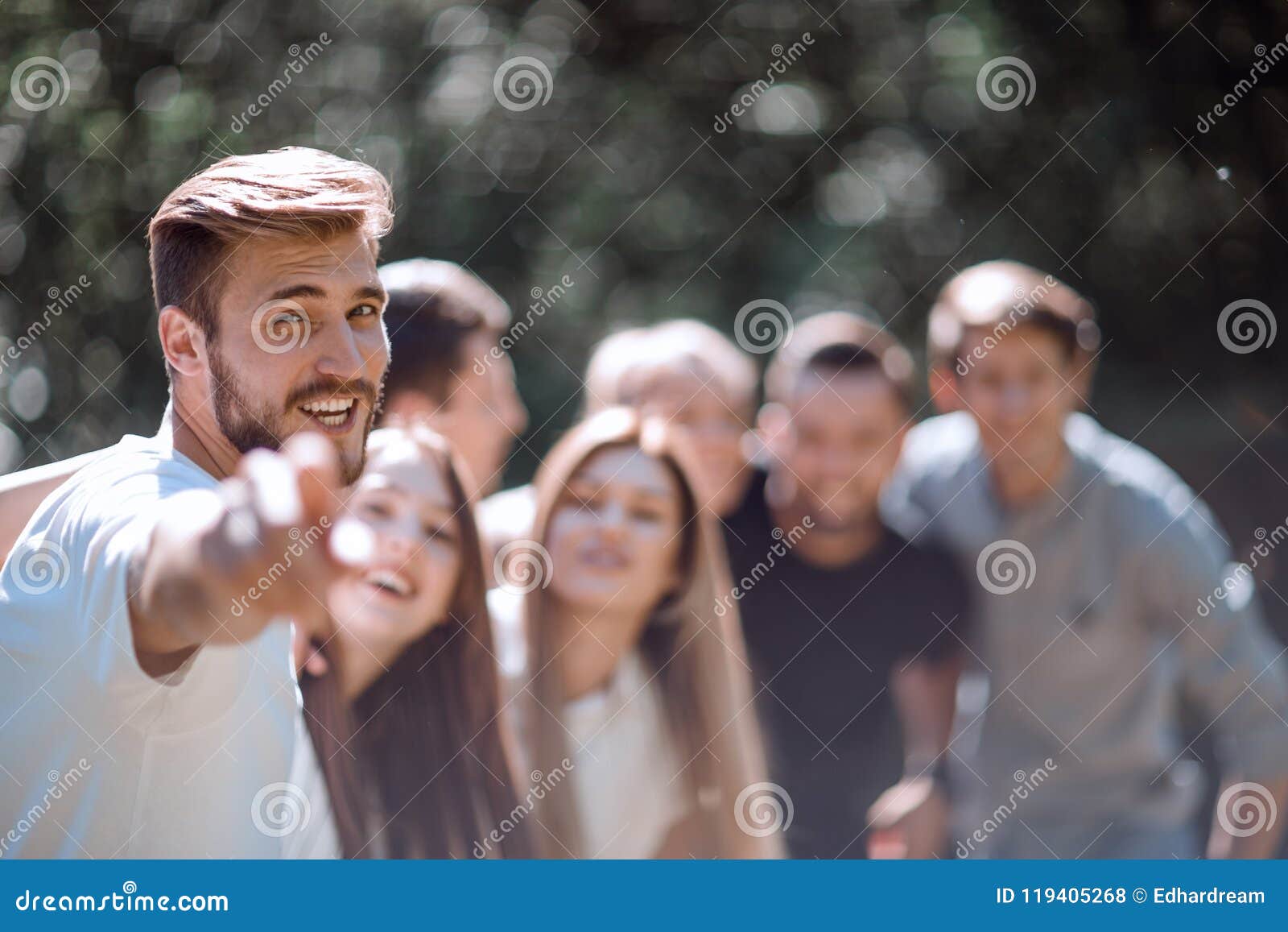 Group of Friends Pointing at You Stock Photo - Image of colleague ...