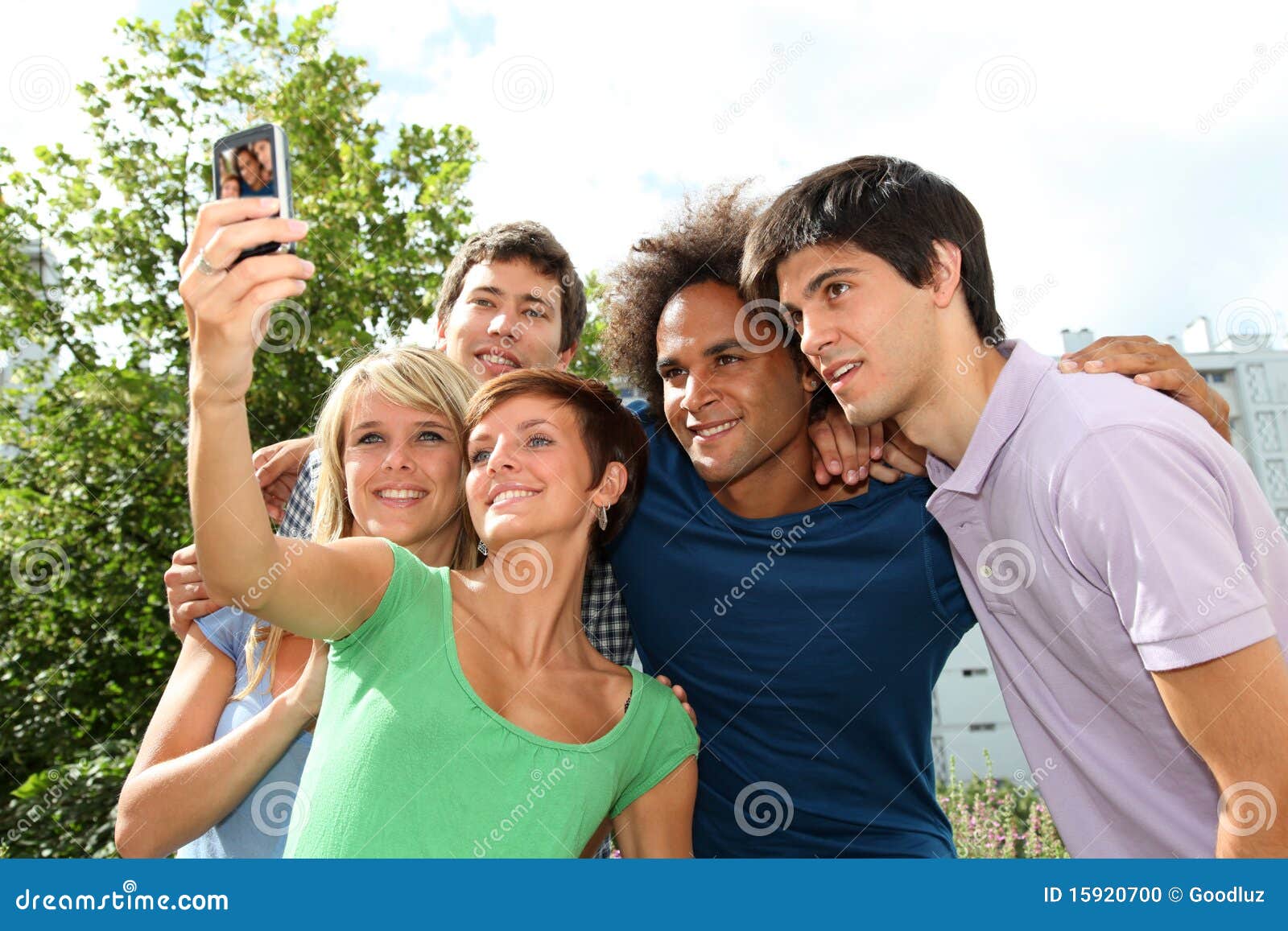 Group of friends portrait stock photo. Image of university - 15920700