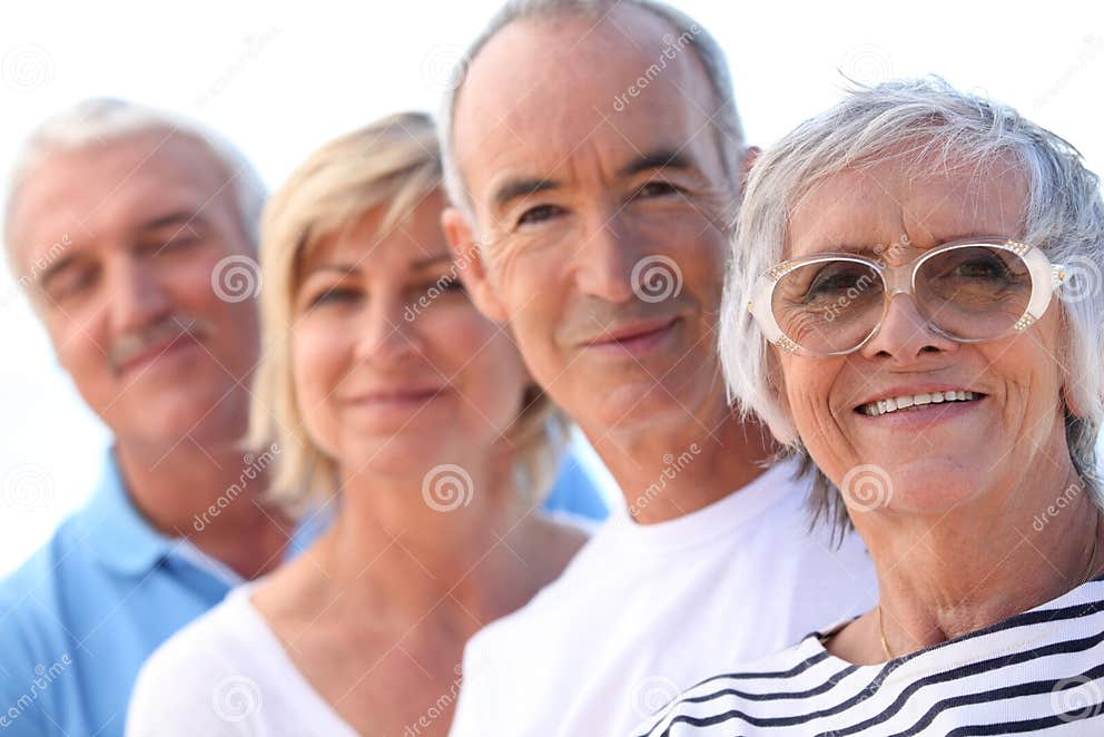 A group of friends stock photo. Image of elderly, seniors - 33512114