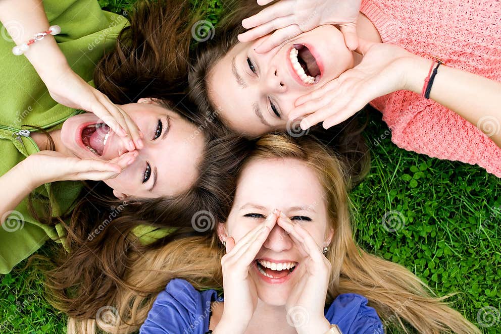Group of friends shouting stock photo. Image of girl - 20843314