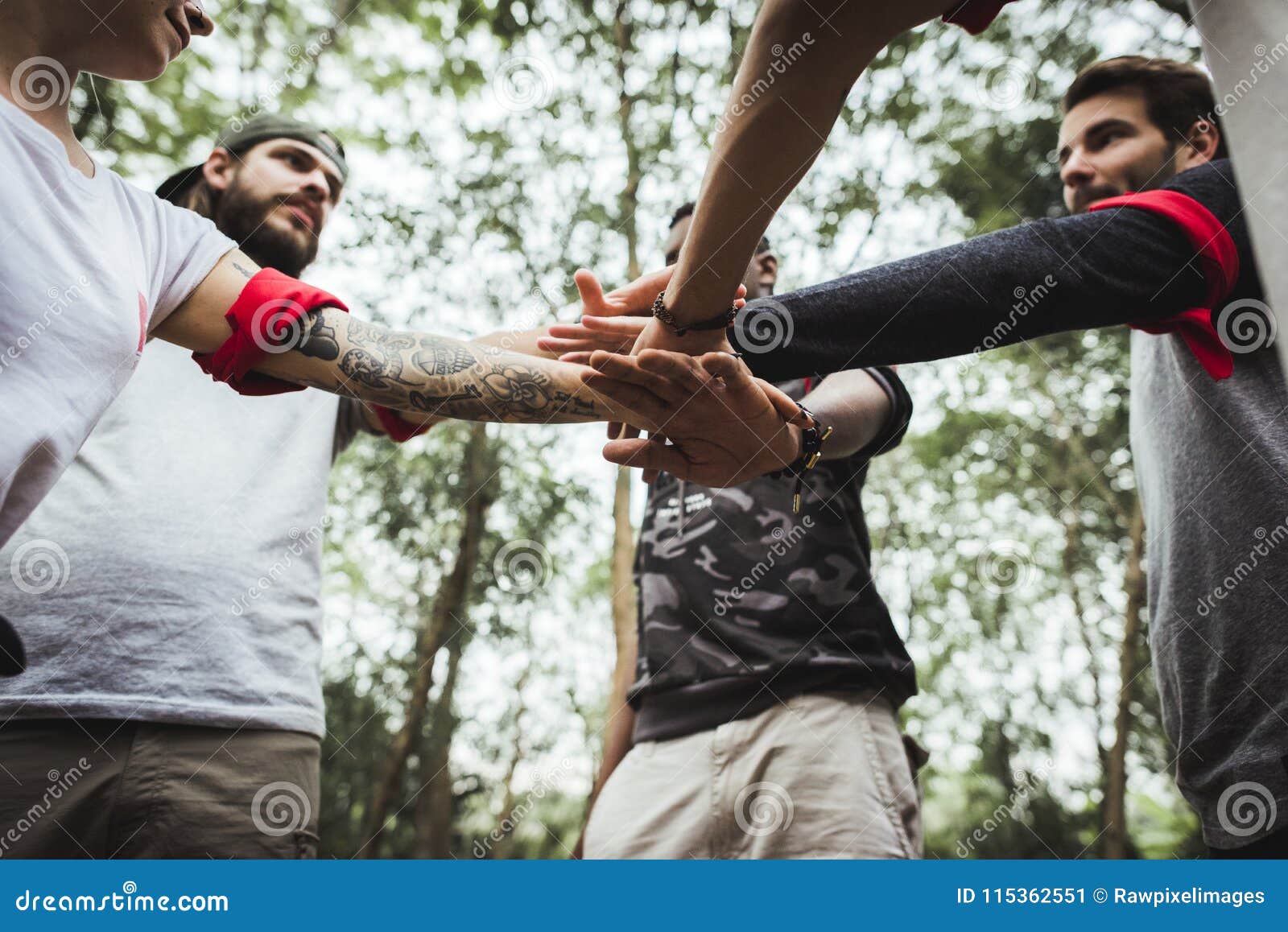 Group of Friends Team Up for Activity Stock Image - Image of electronic ...