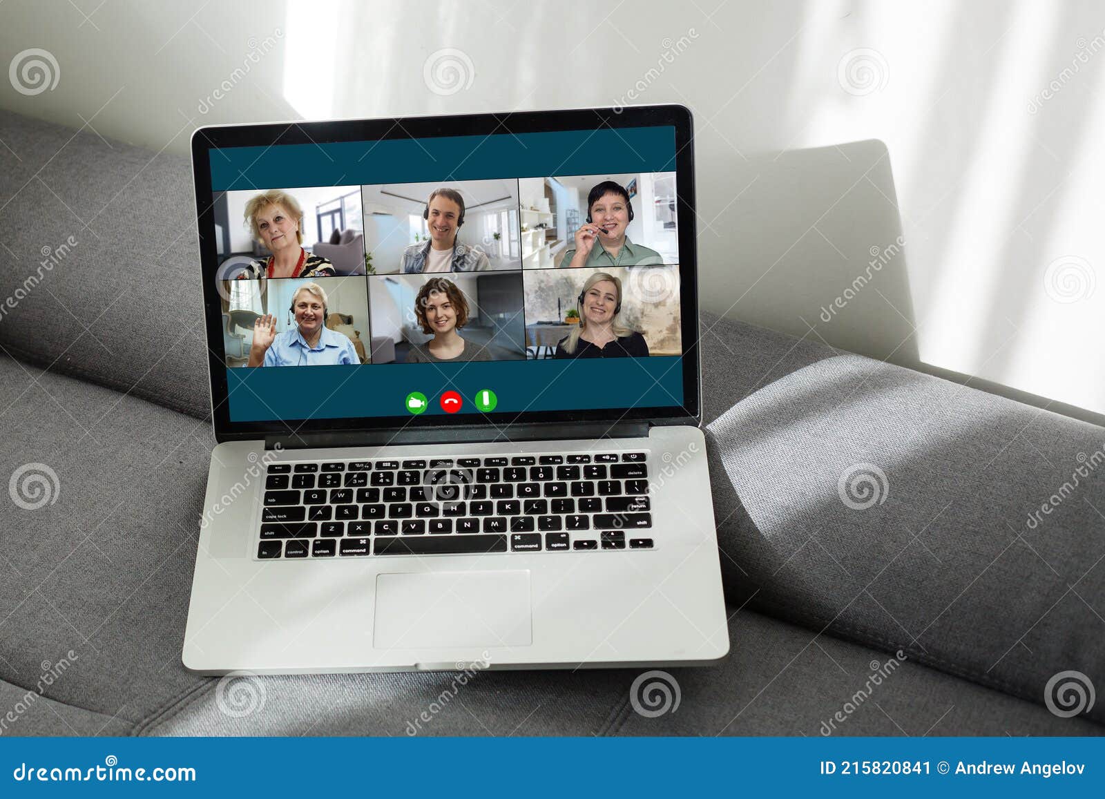 Group Friends Video Chat Connection Concept Editorial Photo - Image of ...