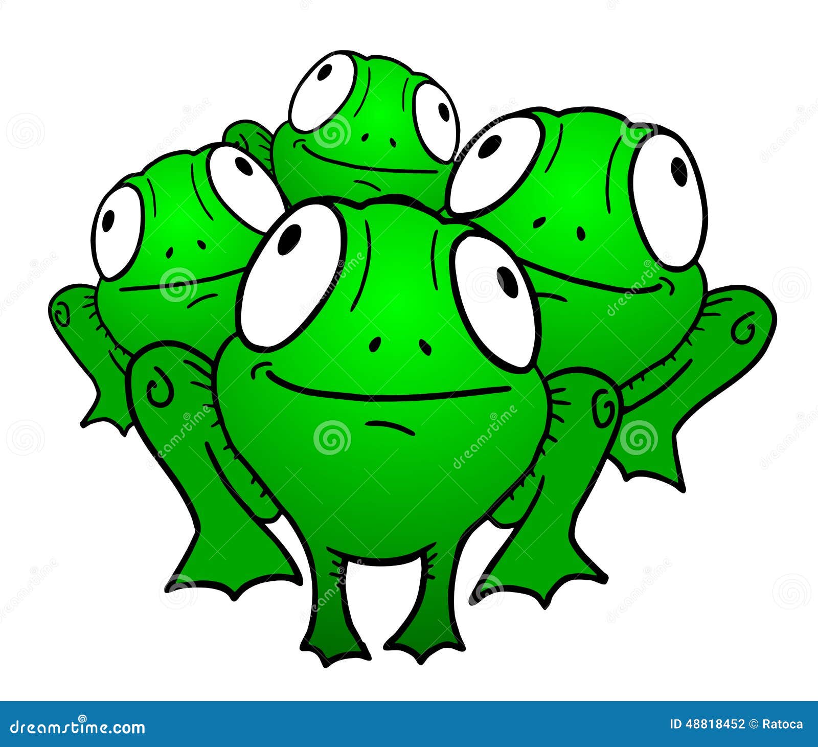 Group of the frog stock vector. Illustration of frog - 48818452