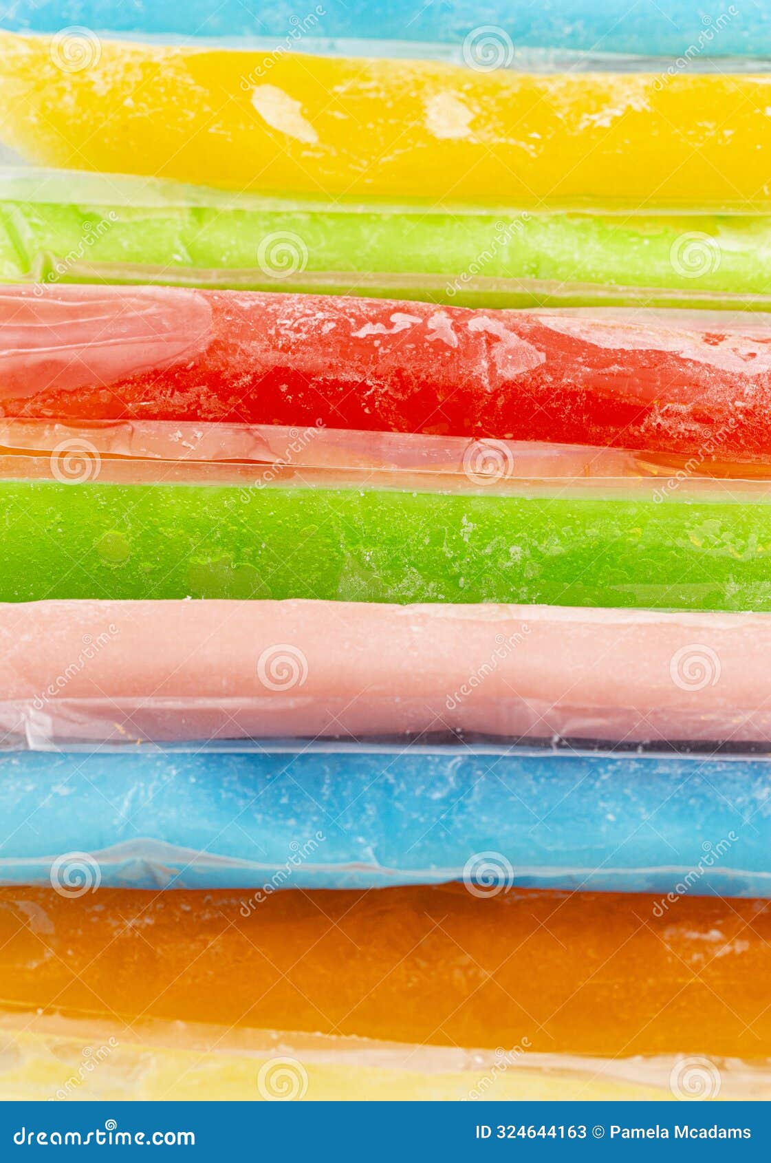 Group of Frozen Ice Pop Popsicle Isolated on a White Background Stock ...