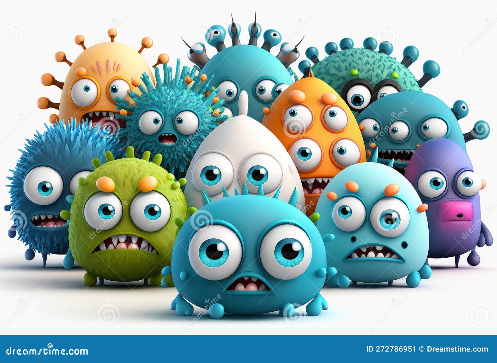 Funny Multi-colored Earthworms Cartoon Vector | CartoonDealer.com ...