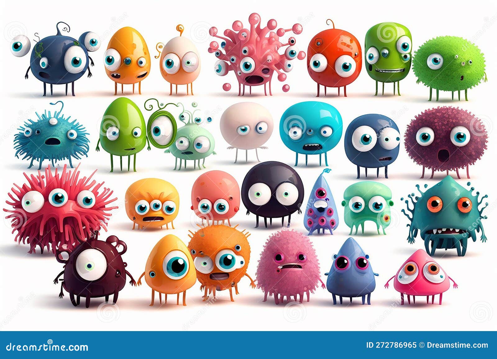 Funny Multi-colored Earthworms Cartoon Vector | CartoonDealer.com ...