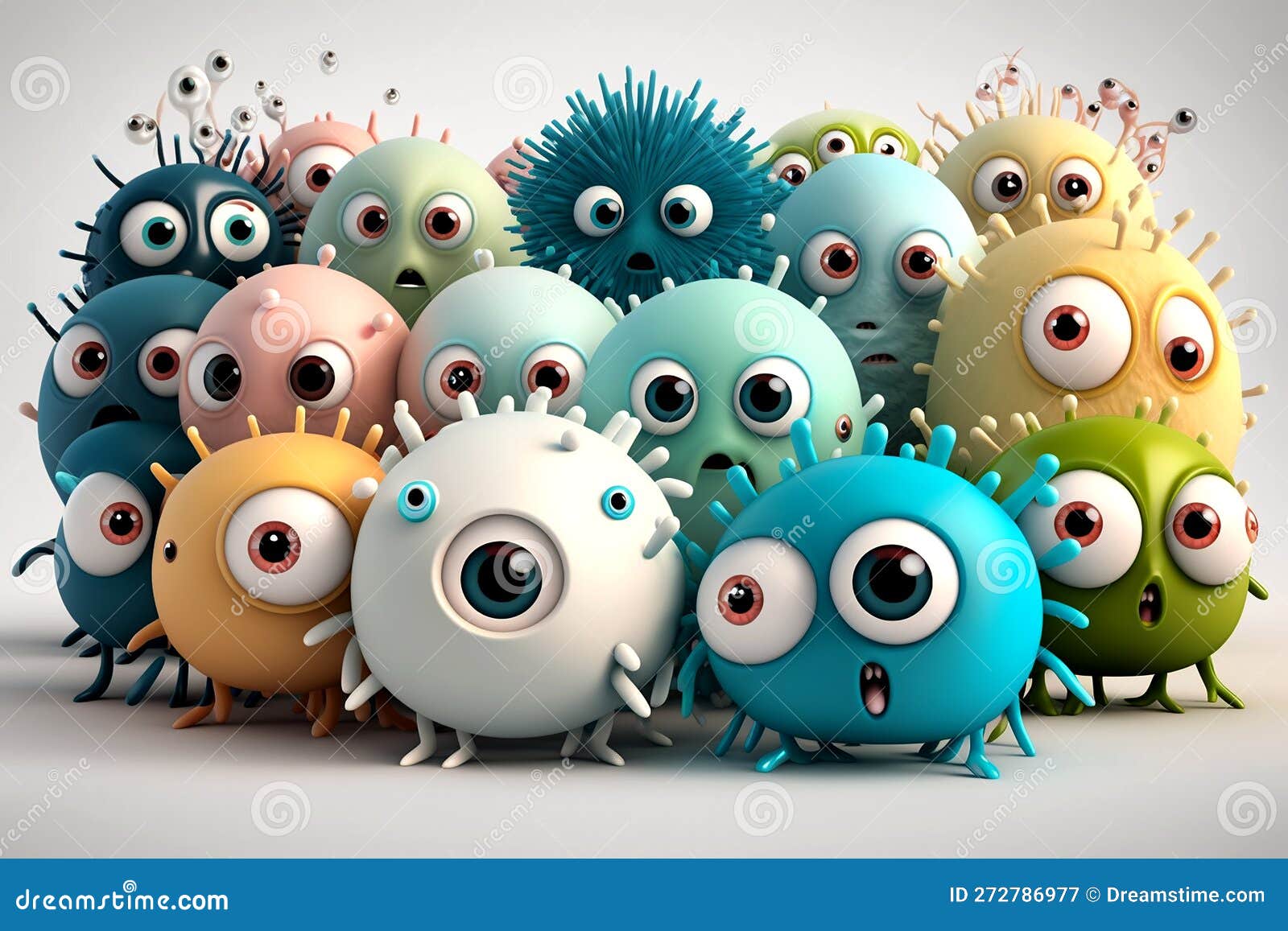 Funny Multi-colored Earthworms Cartoon Vector | CartoonDealer.com ...