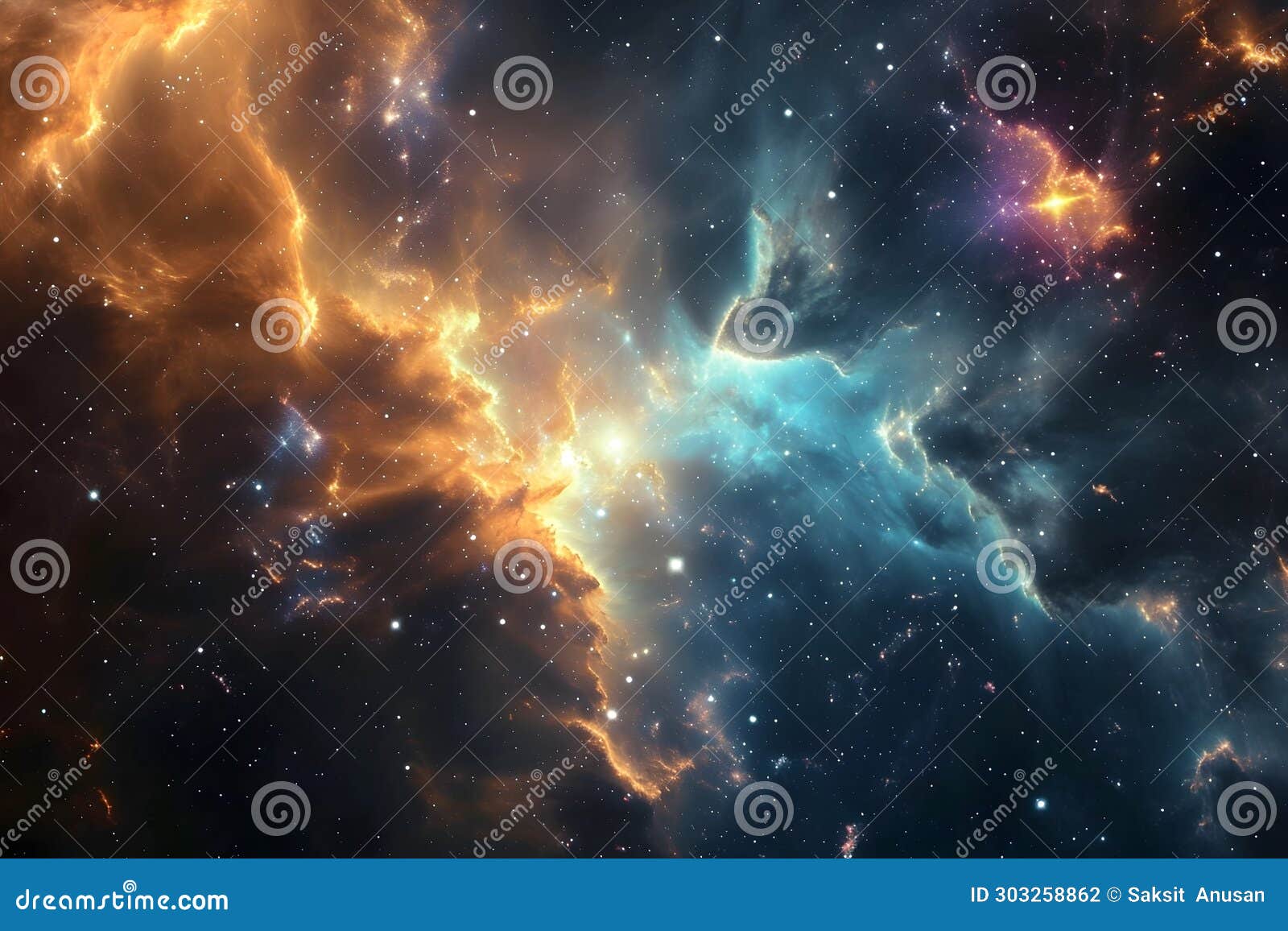 Group of gases in space stock illustration. Illustration of nebula ...