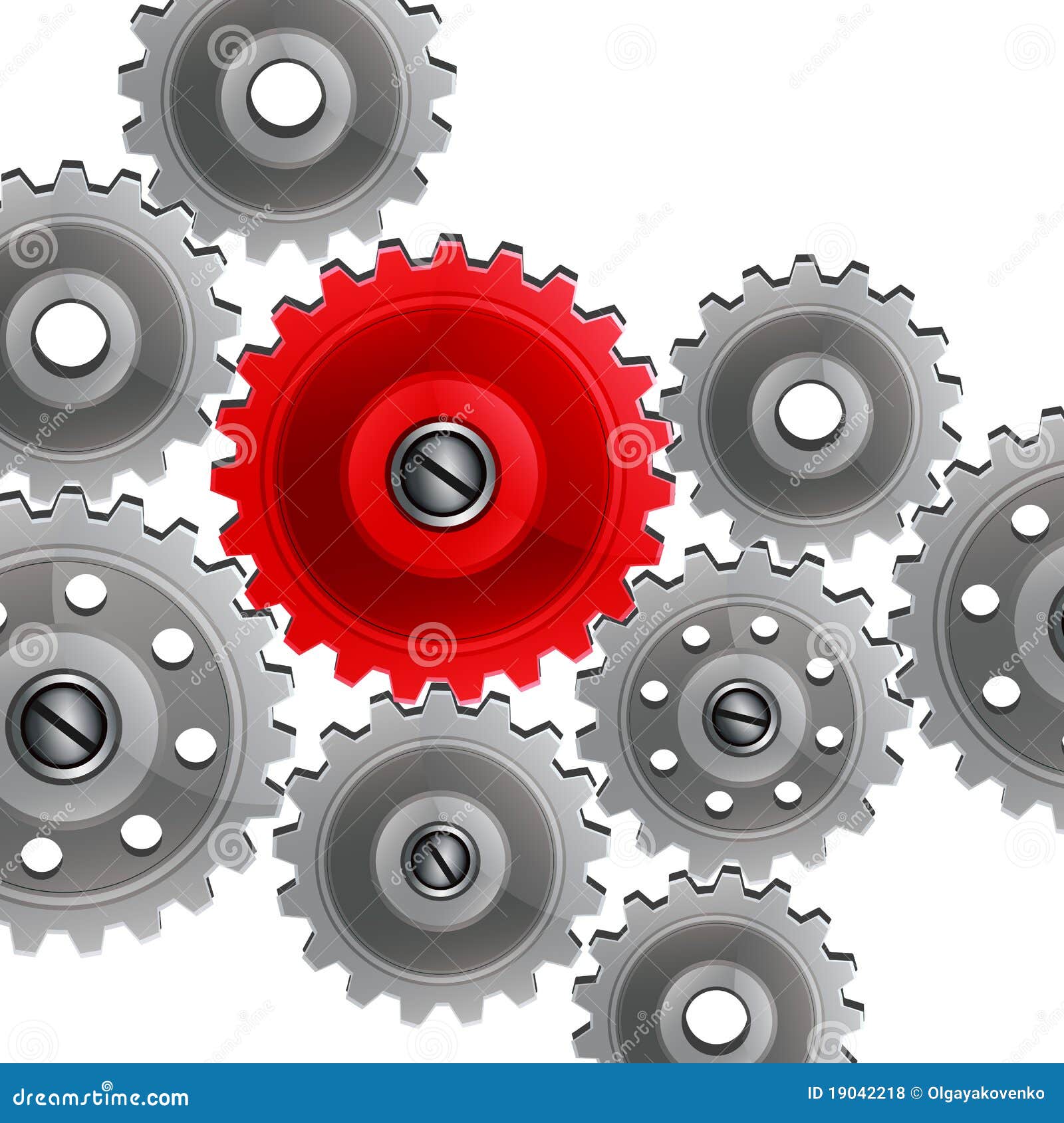 Group Gears. Symbol Leader In Team Work Royalty-Free Stock Photography ...