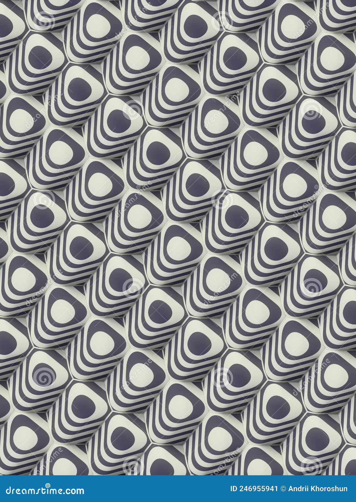 Group of Geometric Shapes Covered with a Gray Striped Texture. Modern ...