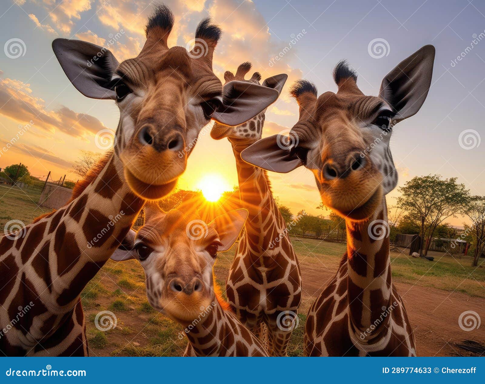 A group of giraffes stock image. Image of wild, giraffe - 289774633