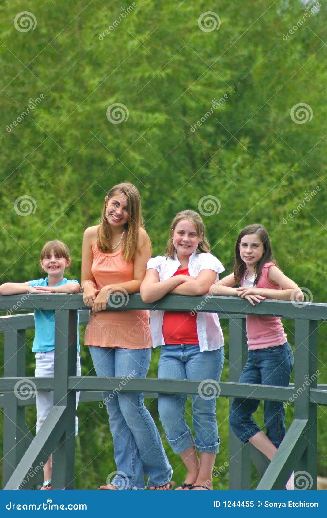 Group of Girls stock image. Image of girl, children, cheerful - 1244455