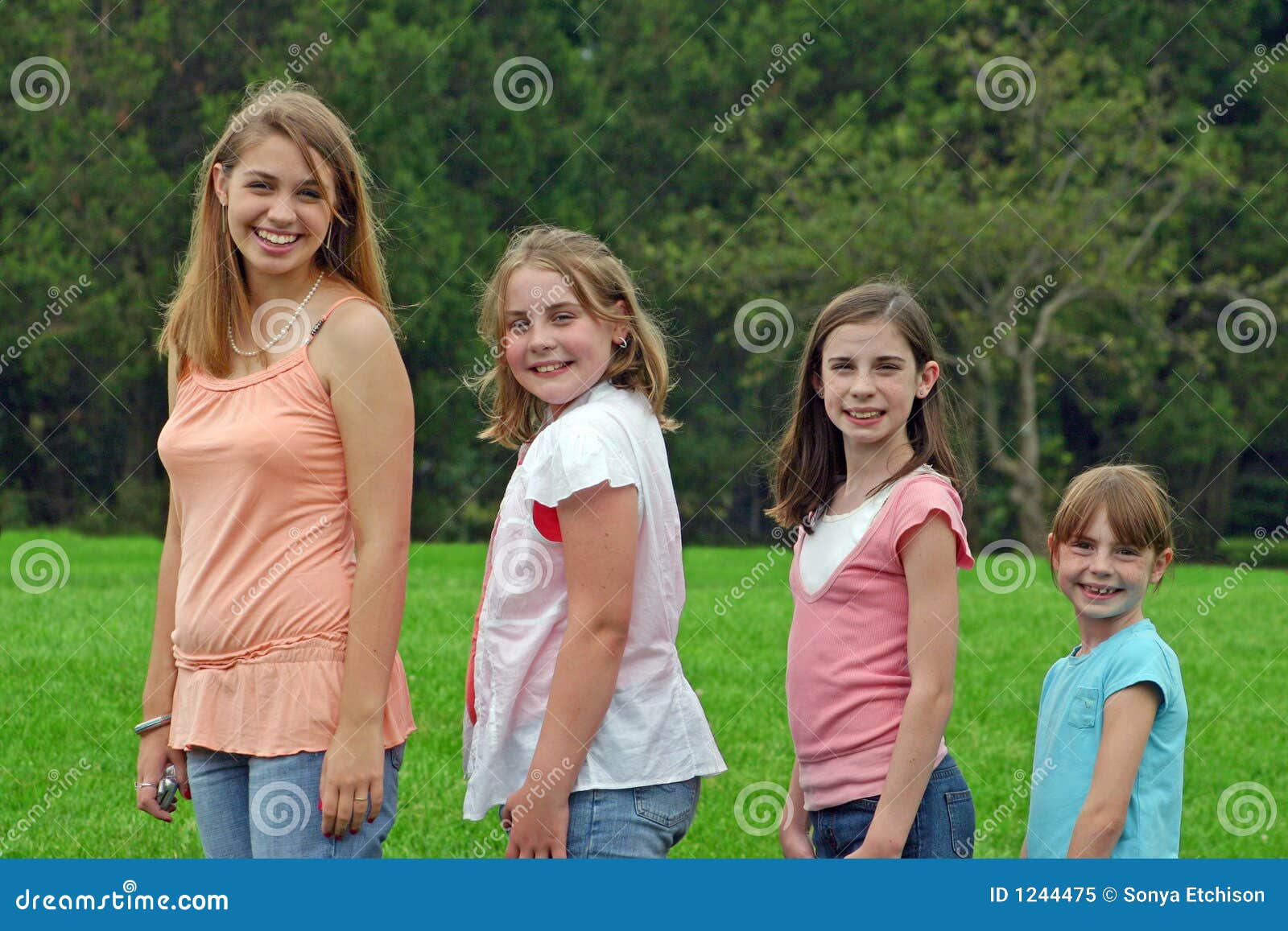 Group of Girls stock image. Image of face, friendship - 1244475