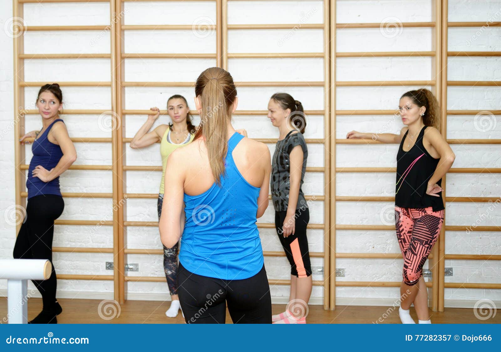 Group of Girls after Training Smiling and Talking Stock Image - Image ...
