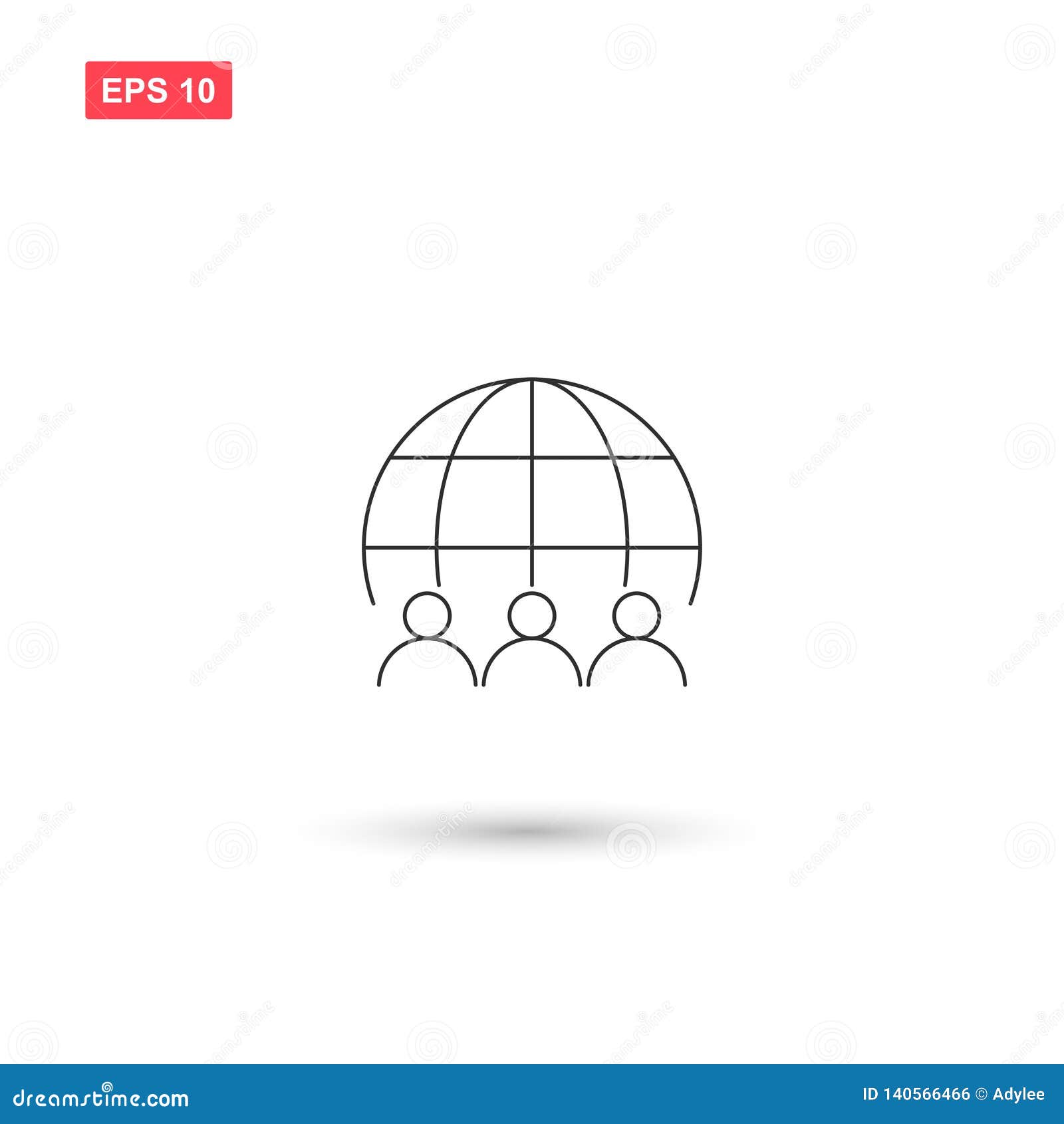 Group Globe Icon Vector Isolated Stock Vector - Illustration of logo ...
