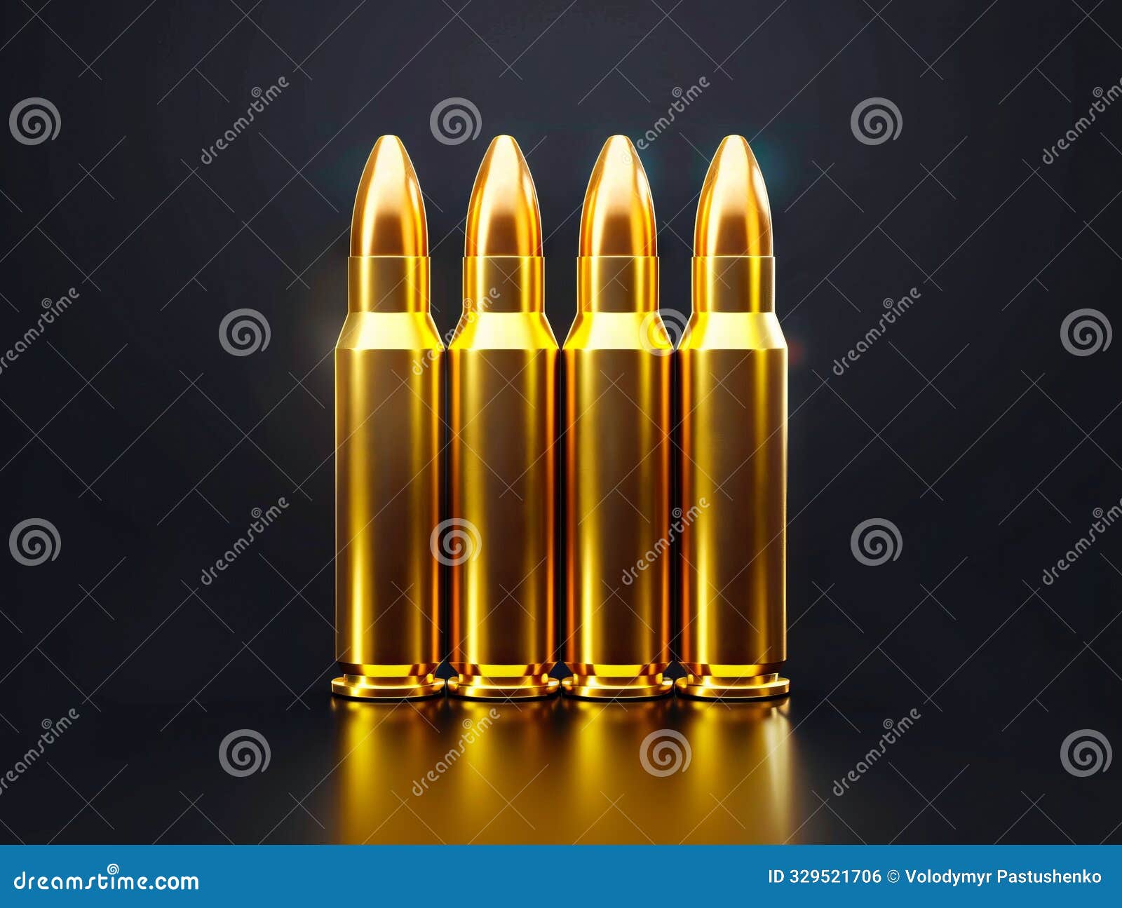A Group Of 9mm Bullets Isolated On A White Background Royalty-Free ...