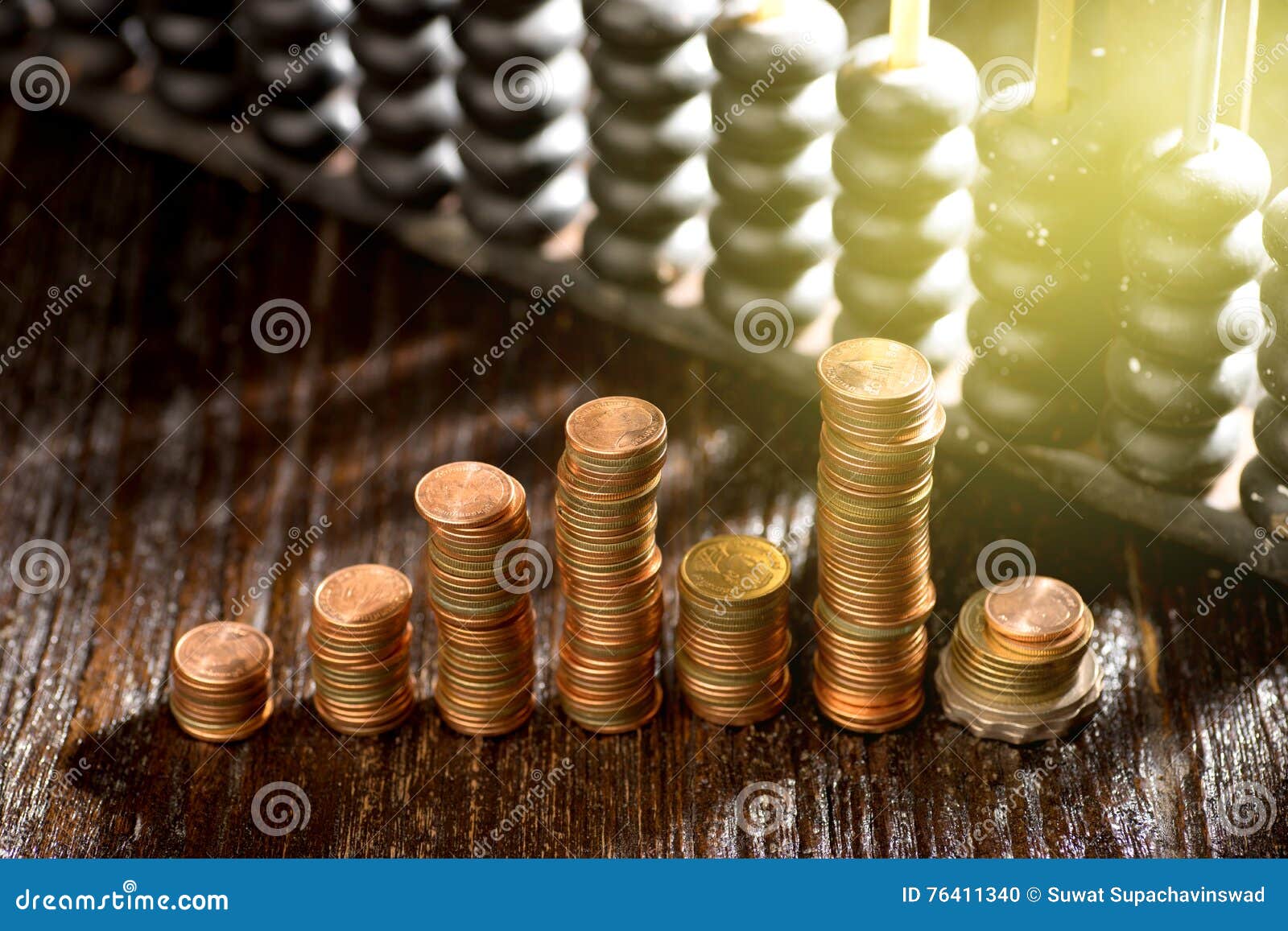 Group of gold coin stock photo. Image of investment, growth - 76411340