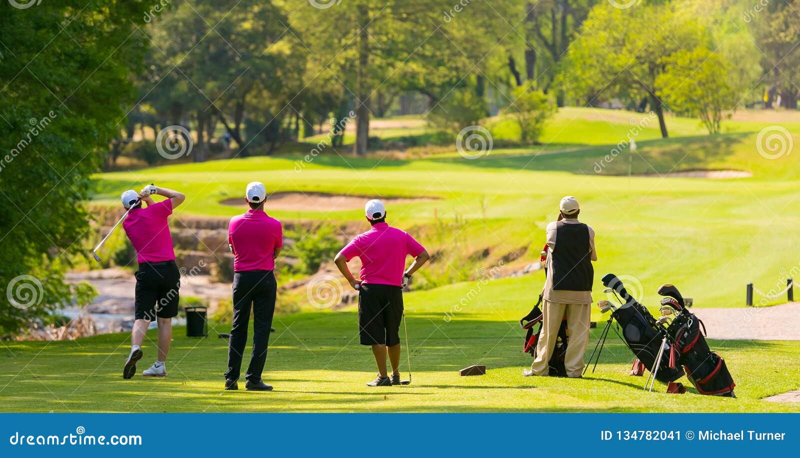 Group of Golfers on a Fairway Editorial Photo - Image of game, outdoor ...