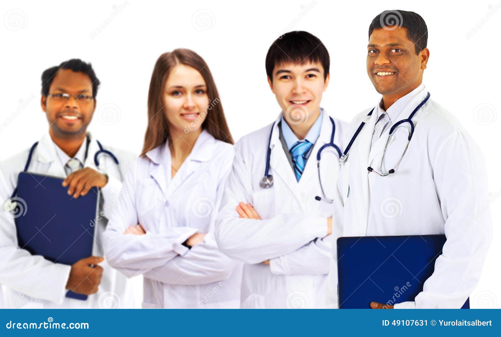 A group of good doctors. stock image. Image of healthy - 49107631